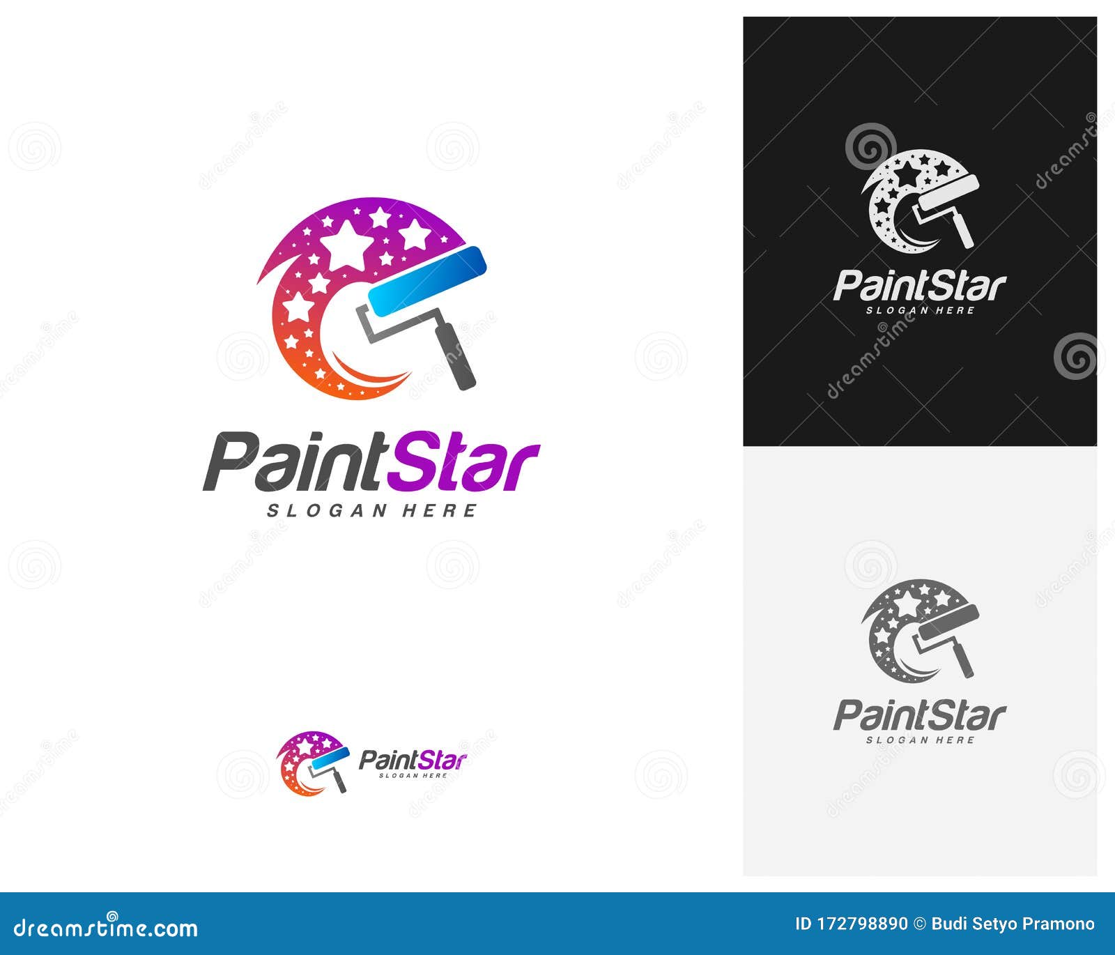 Star Paint Logo Design Vector, Creative Paint Star Logo Template, Icon ...