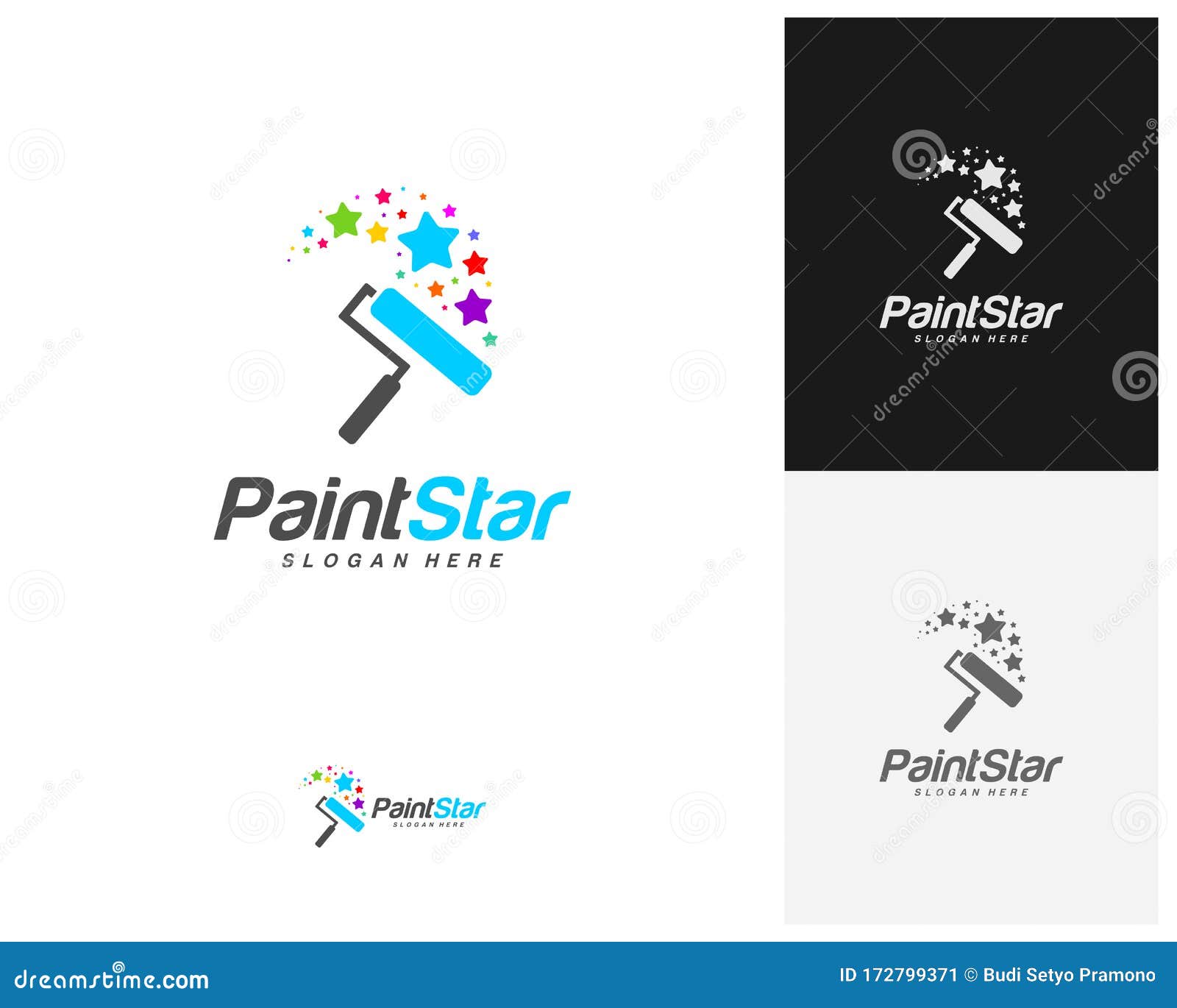 Star Paint Logo Design Vector, Creative Paint Star Logo Template, Icon ...