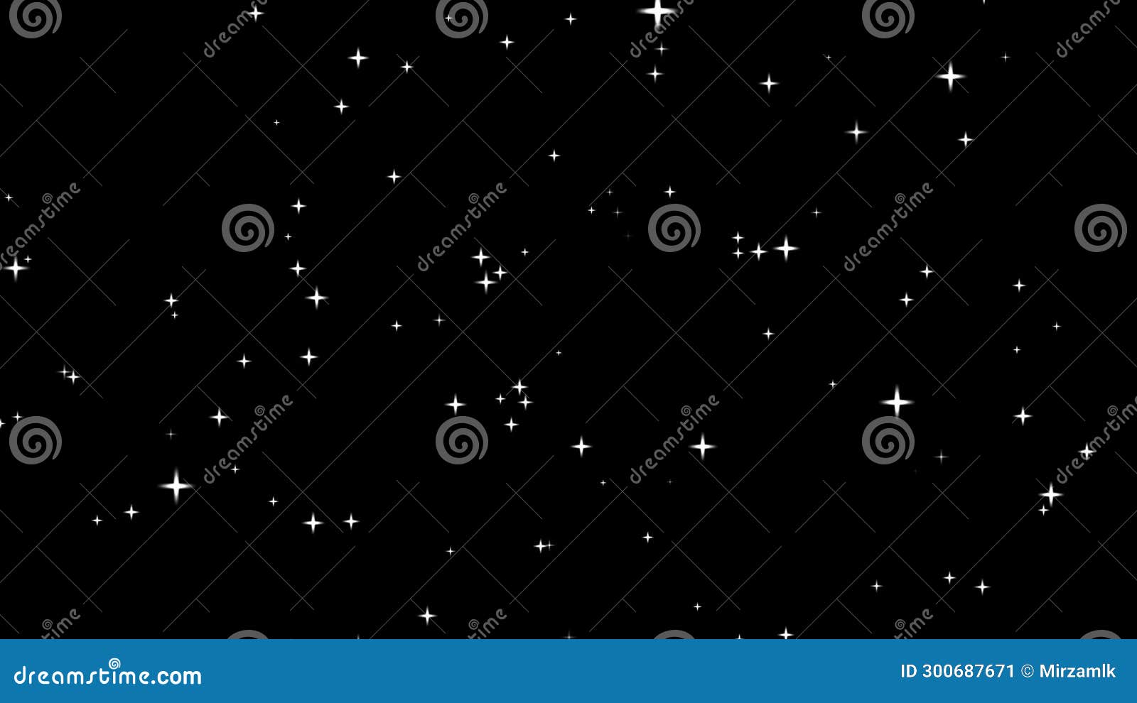 Star Particles Falling with Black Background. Stock Illustration ...