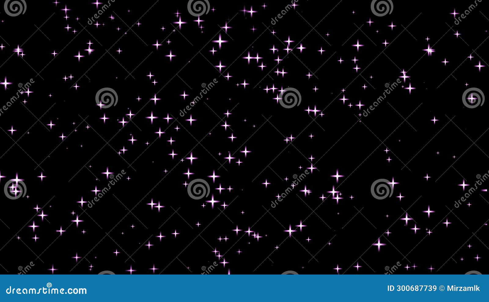 Star Particles Falling with Black Background. Stock Illustration ...