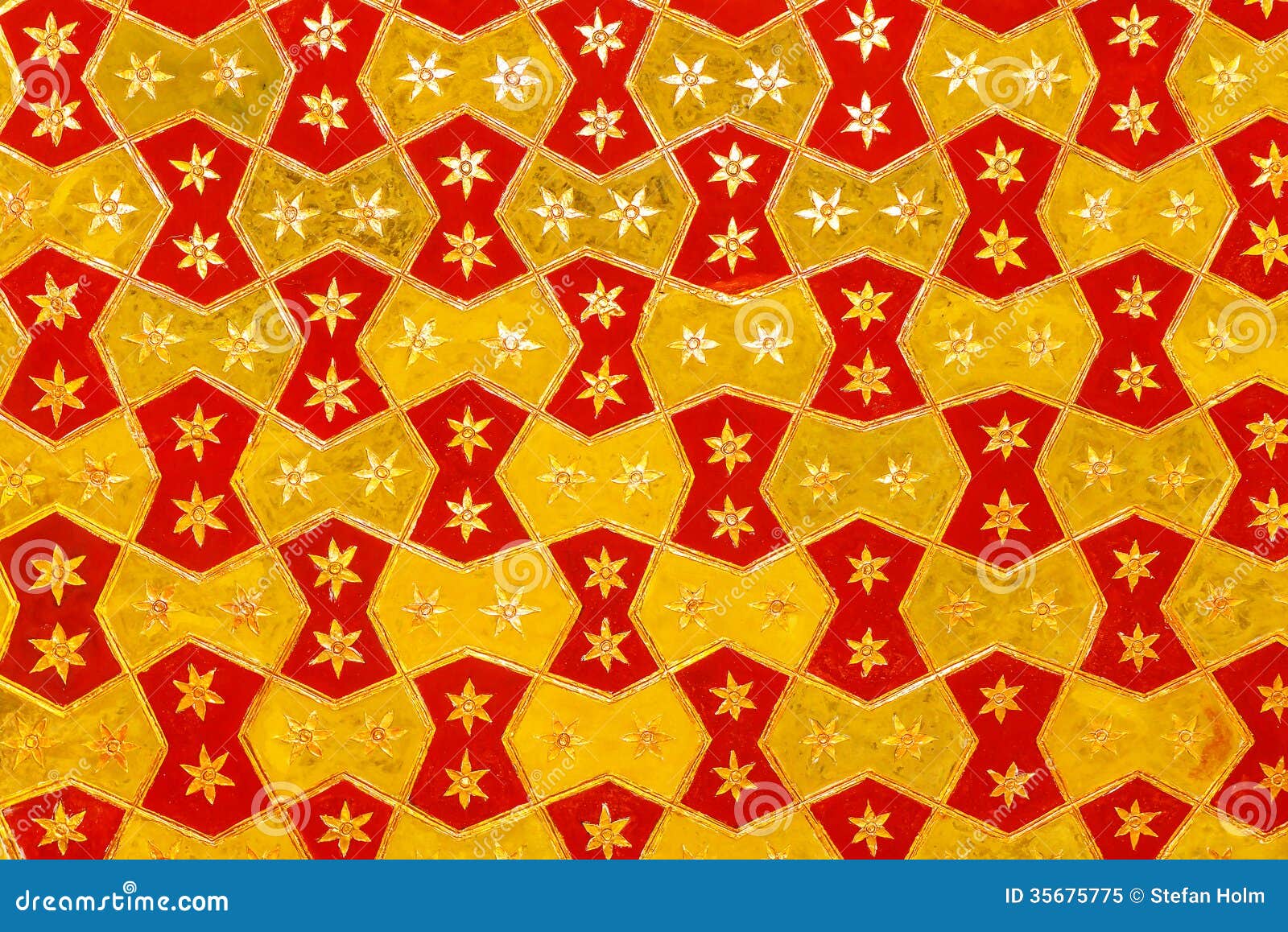 Star Pattern In The Ceiling At The Topkapi Palace Royalty-Free Stock ...