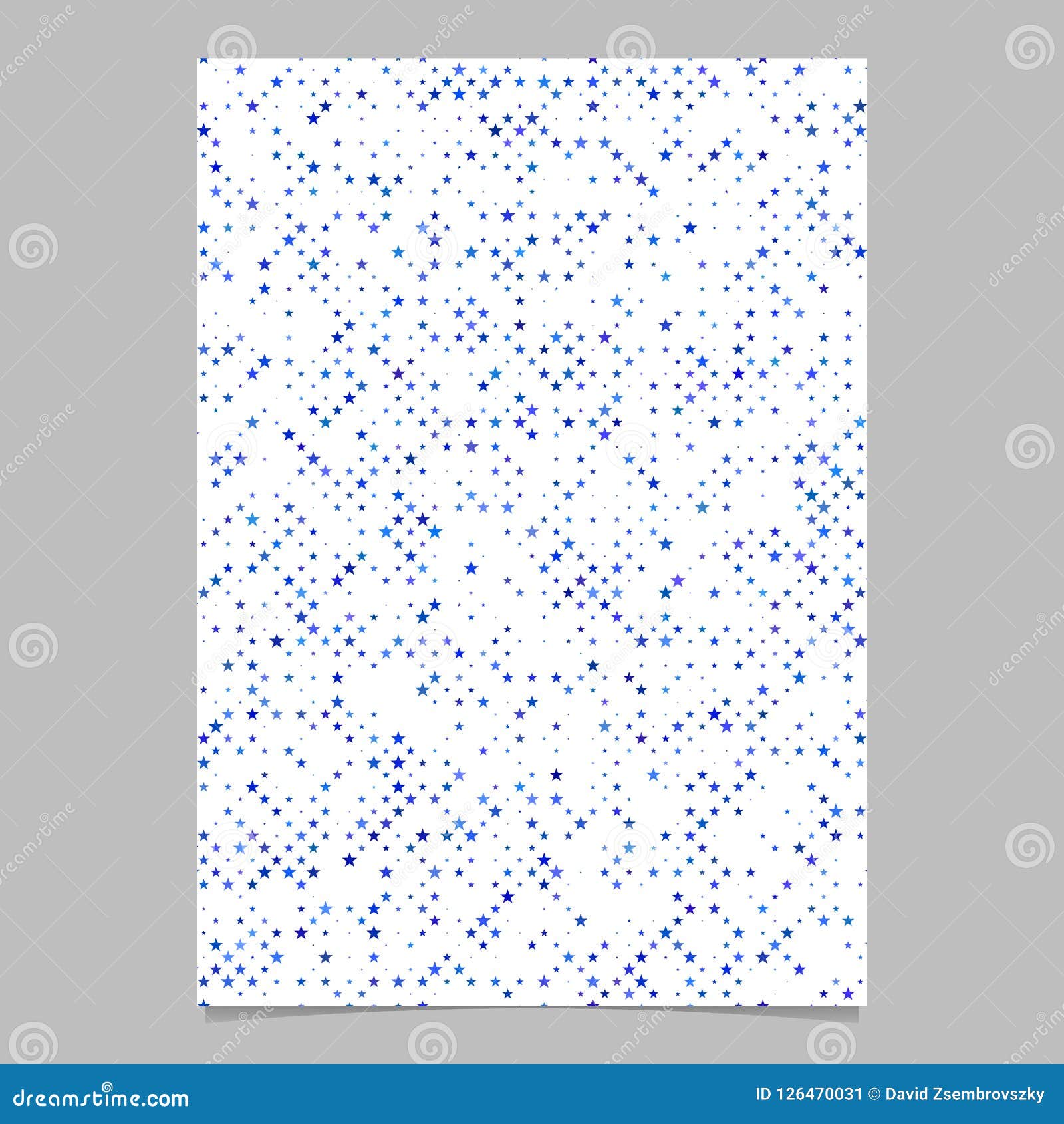 Star Pattern Flyer Template - Vector Page Background Graphic Stock ...