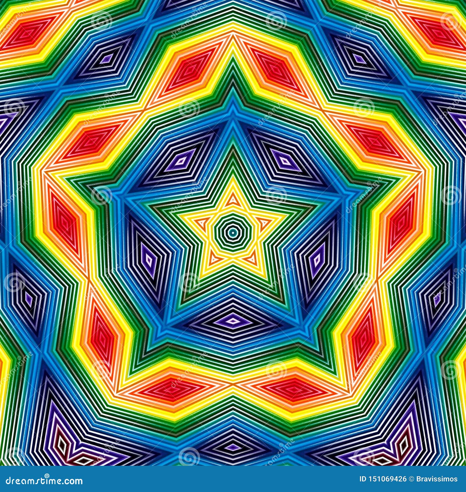 Star Pattern Geometric Background Abstract. Mosaic Stock Illustration ...