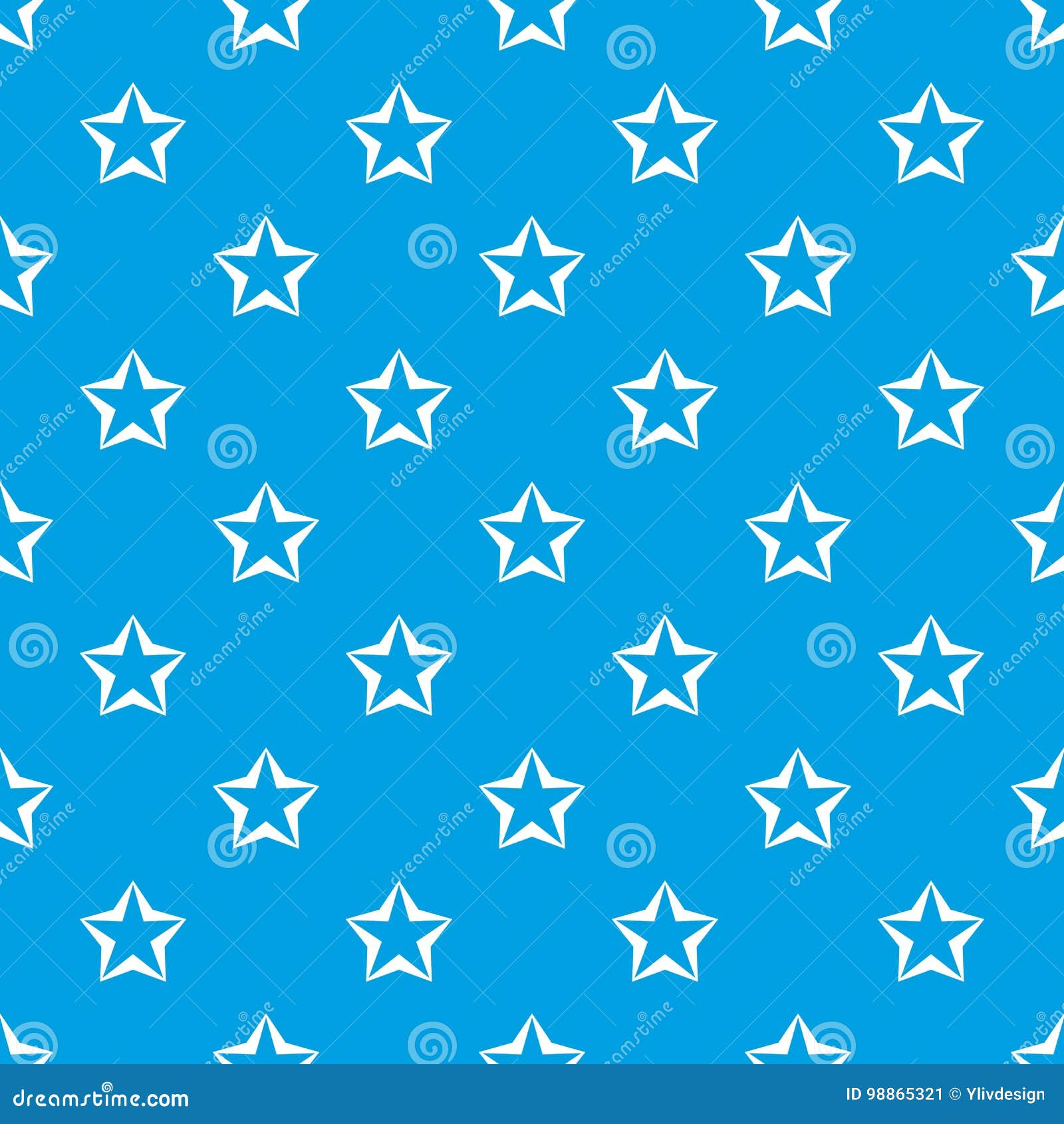 Star pattern seamless blue stock vector. Illustration of bright - 98865321