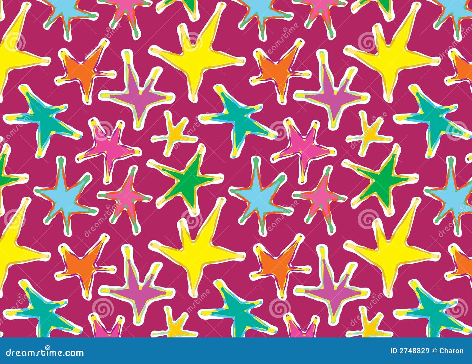 Graphical Star Pattern Seamless Vector Stock Vector - Illustration of ...