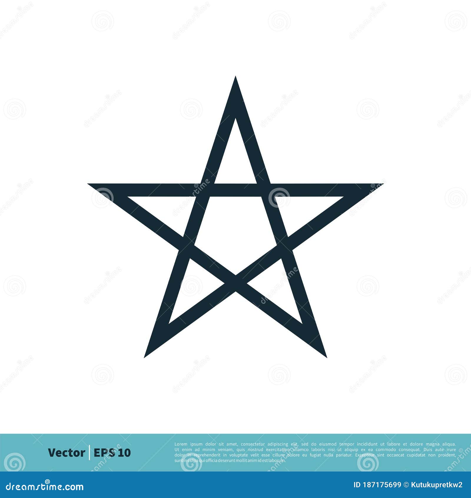 Star / Pentagonal Icon Vector Logo Template Illustration Design. Vector ...