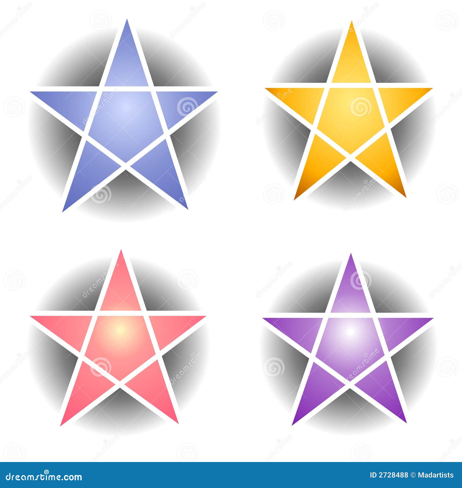 Blue Pentagrams Royalty-Free Stock Photography | CartoonDealer.com ...