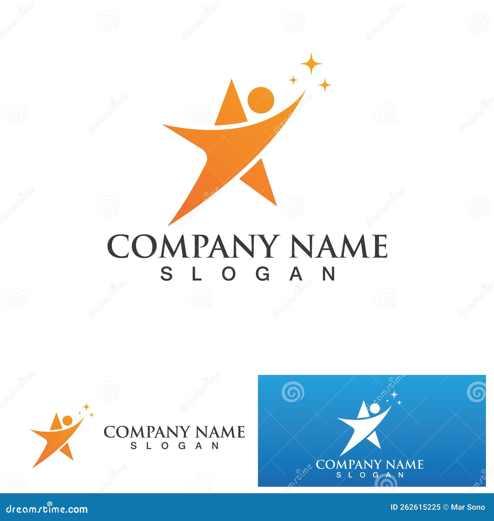Star People Logo Design. Star Community Vector Logo Stock Vector ...