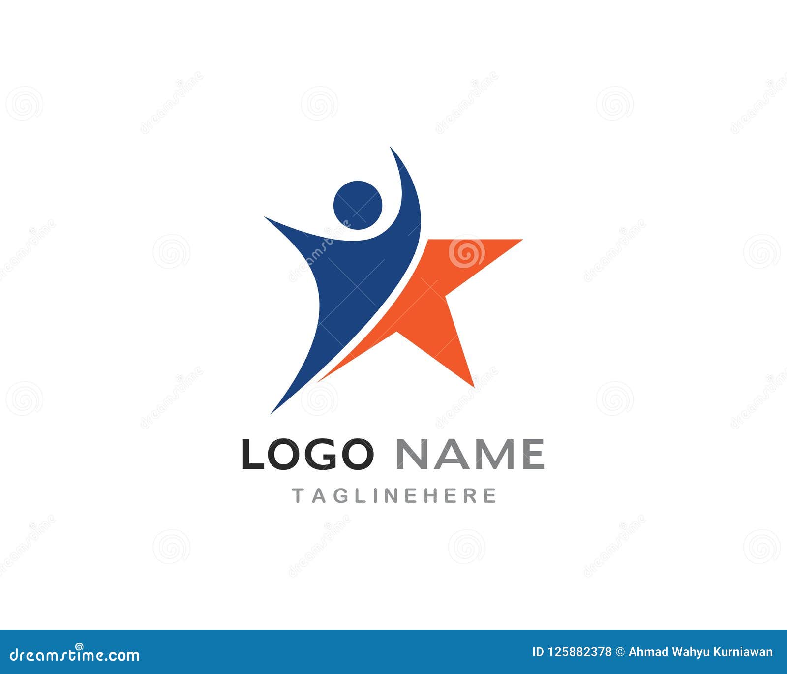 Star people logo vector stock vector. Illustration of star - 125882378