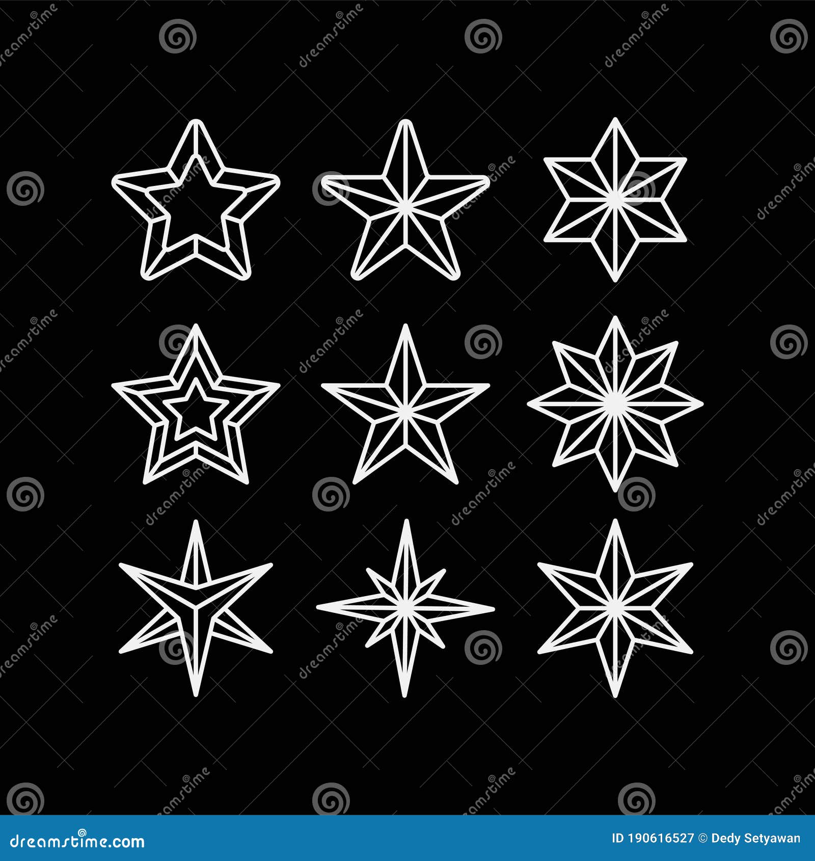 Star Pictogram Outline Vector Design Stock Vector - Illustration of ...