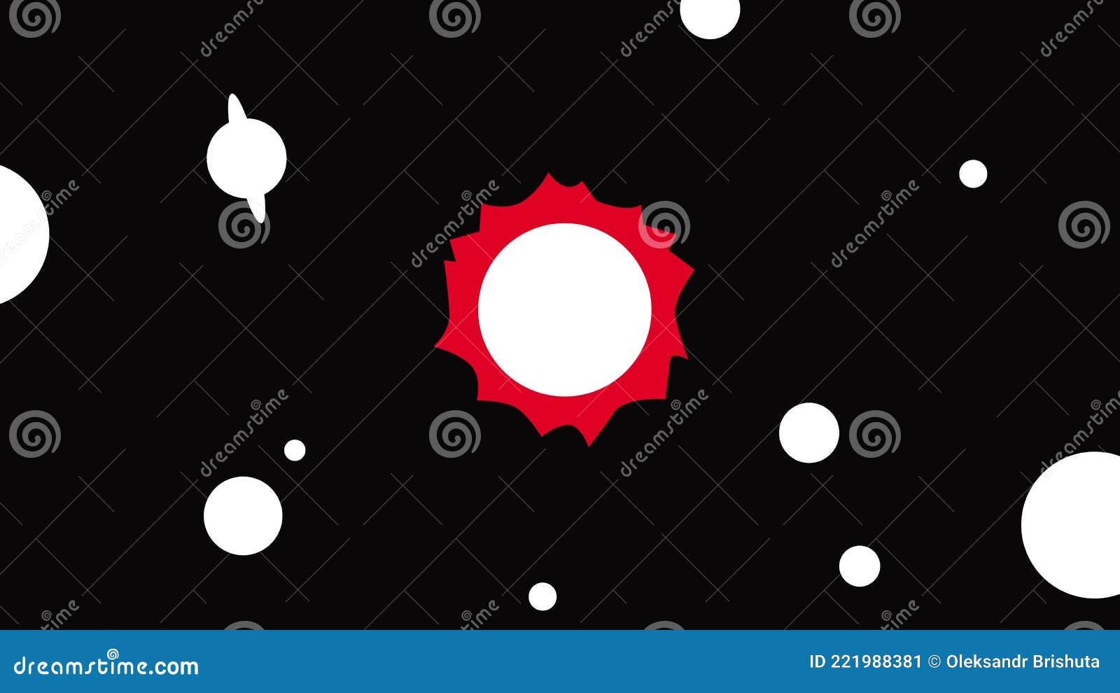 Star and Planets. Stylized Drawing of the Solar System Stock Vector ...
