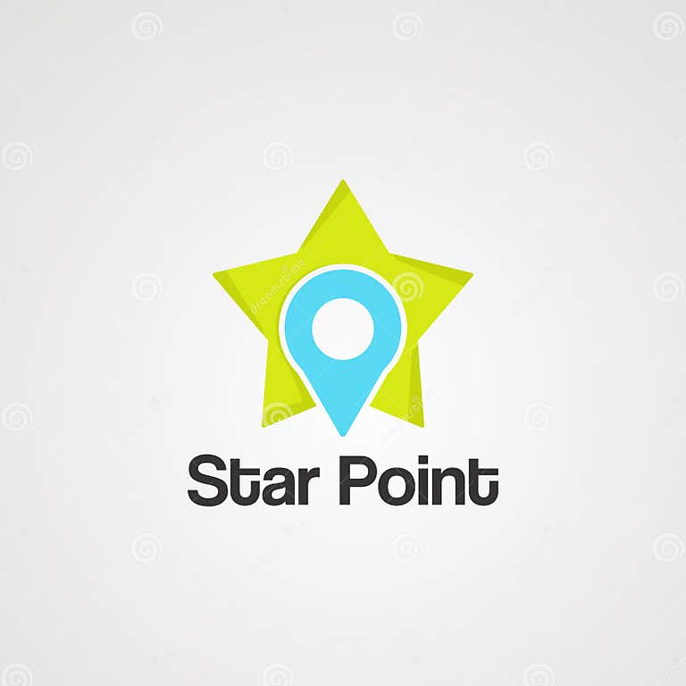 Star Point Logo Vector, Icon, Element, and Template Stock Vector ...
