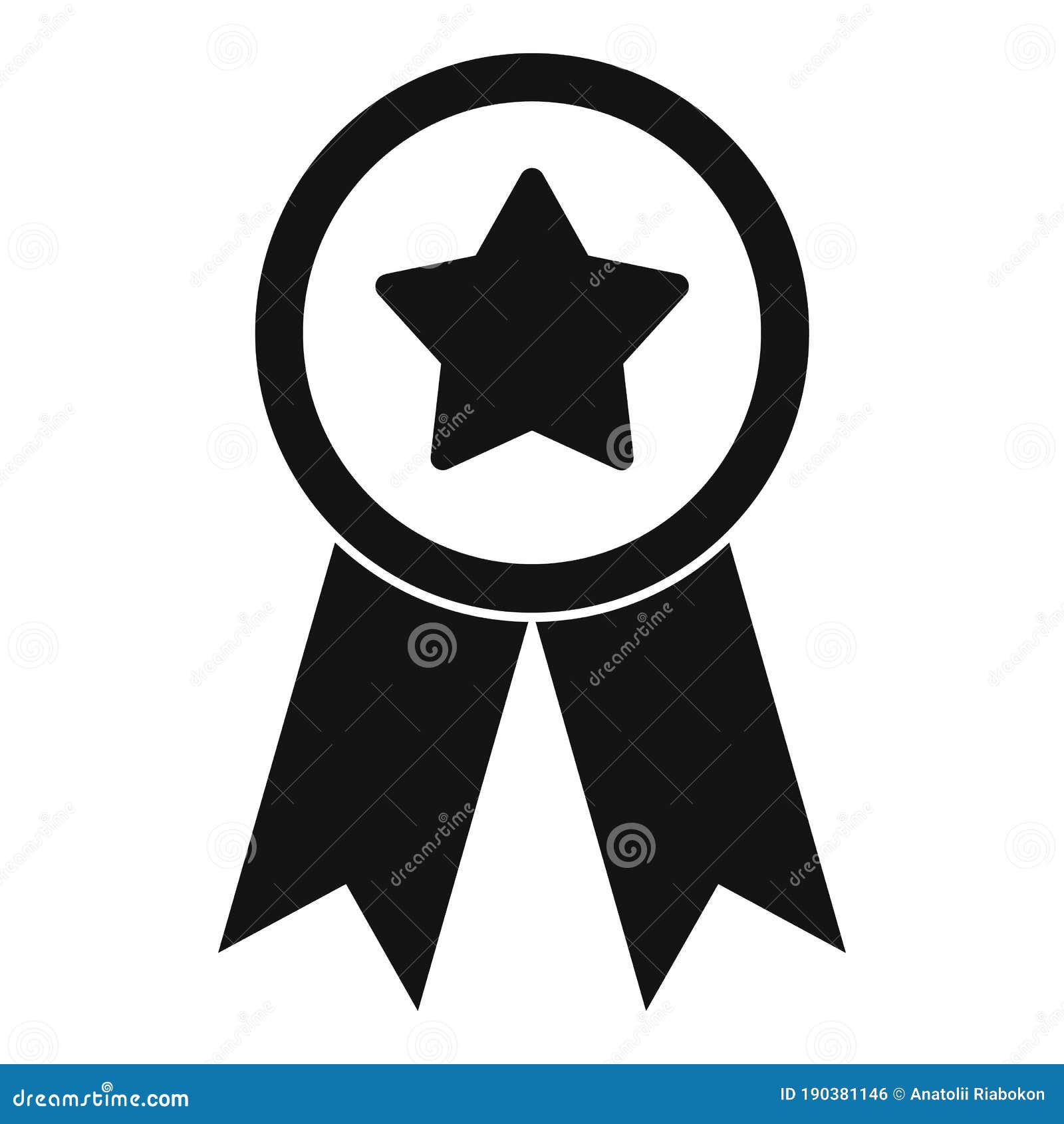 Star Premium Emblem Icon, Simple Style Stock Vector - Illustration of ...