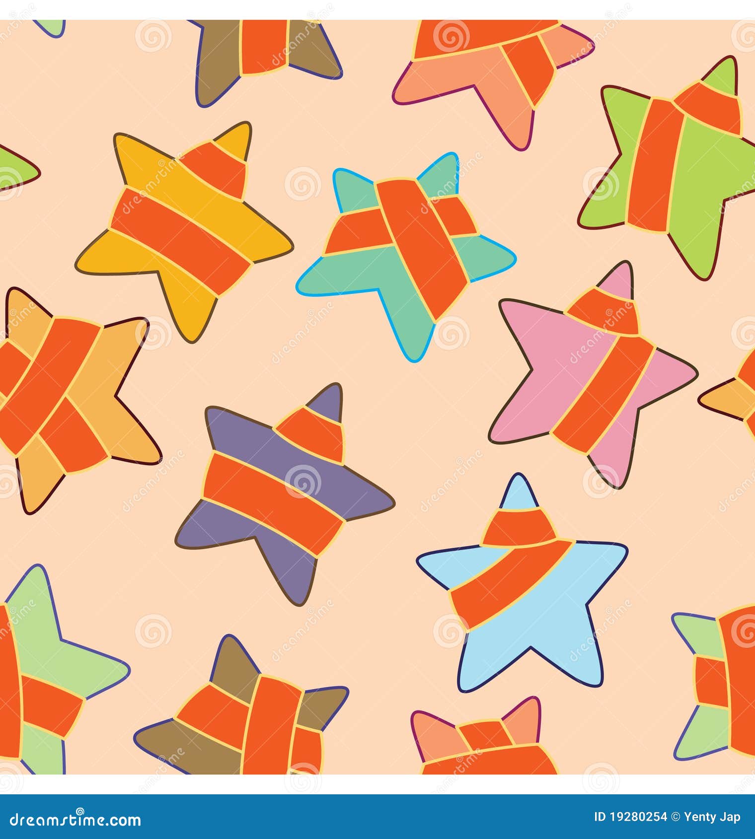 Star Presents Pattern stock vector. Illustration of ribbon - 19280254