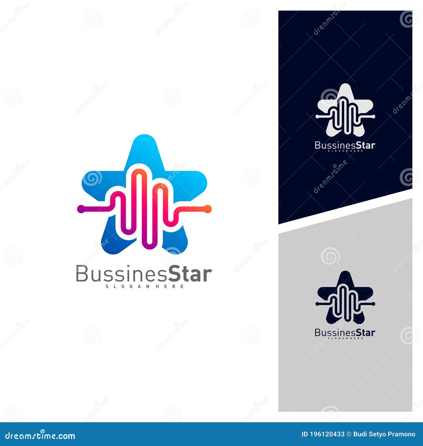Star Pulse Logo Template Design Vector, Concept, Creative Symbol, Icon ...