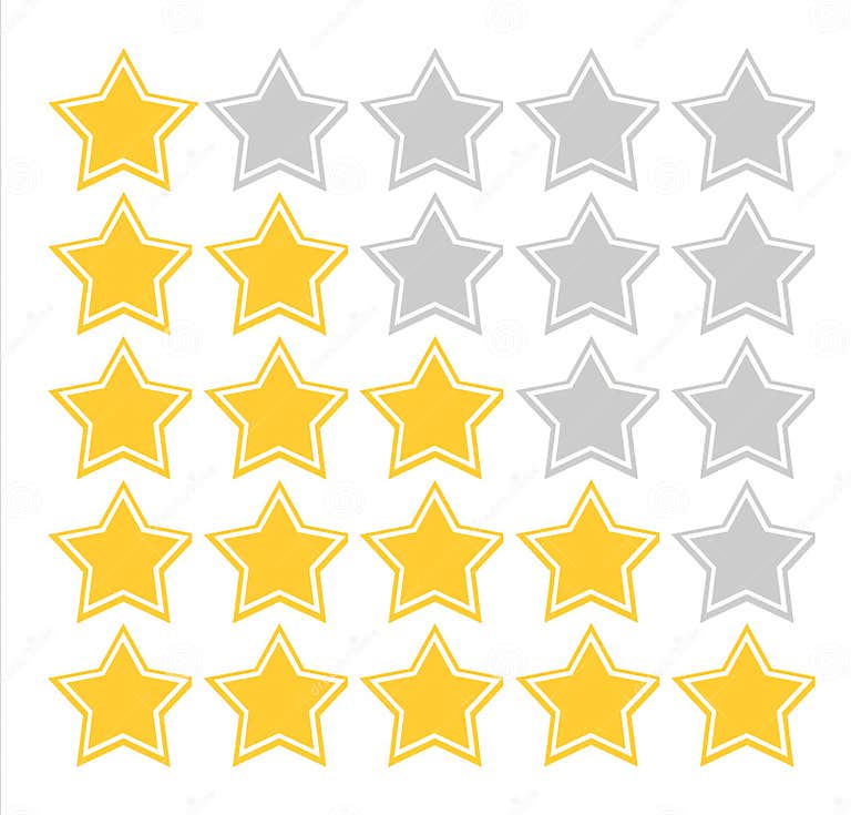 Star quality rating stock illustration. Illustration of stars - 14900651