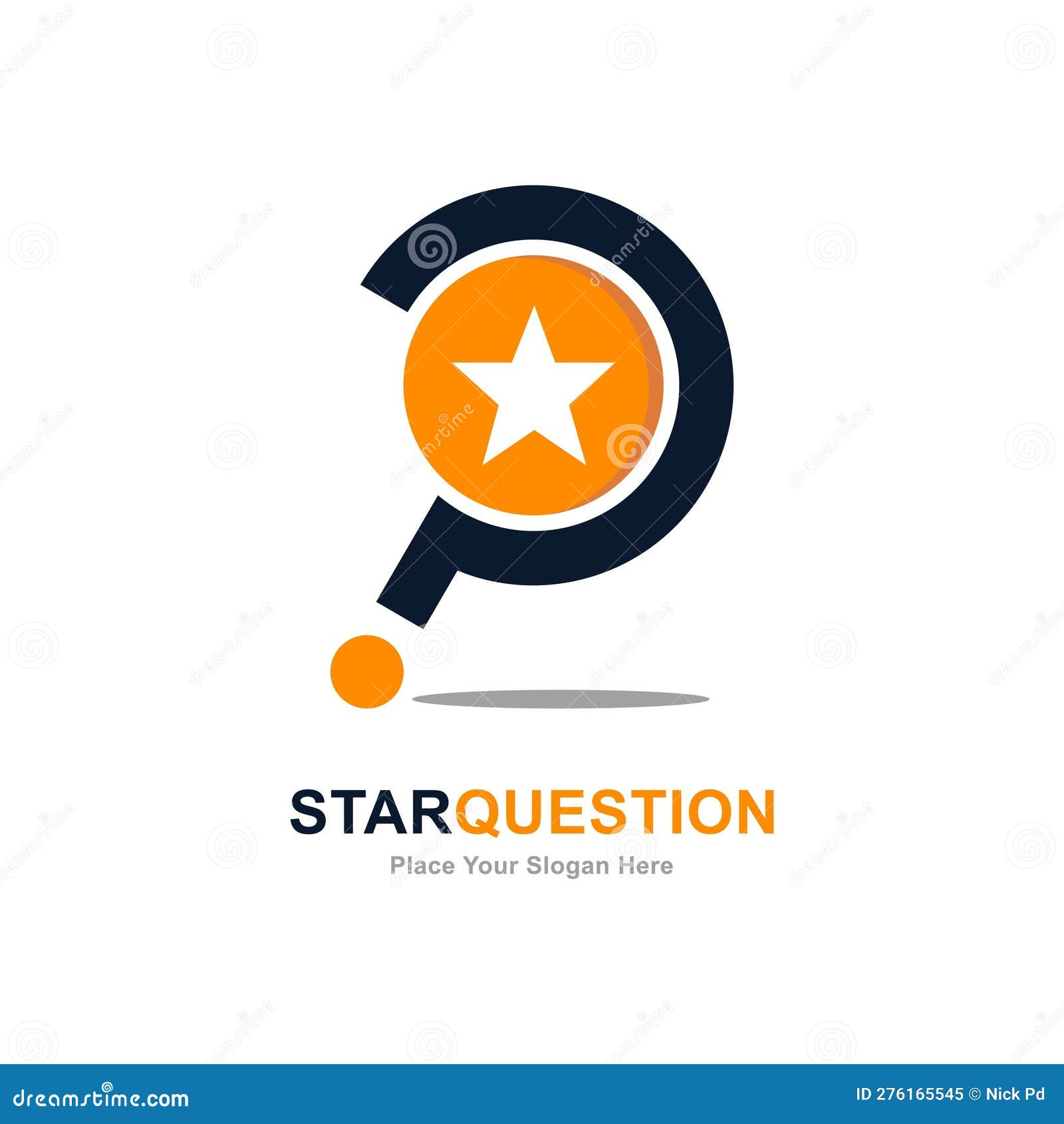 Star Question Vector Logo Design Icon Stock Vector - Illustration of ...