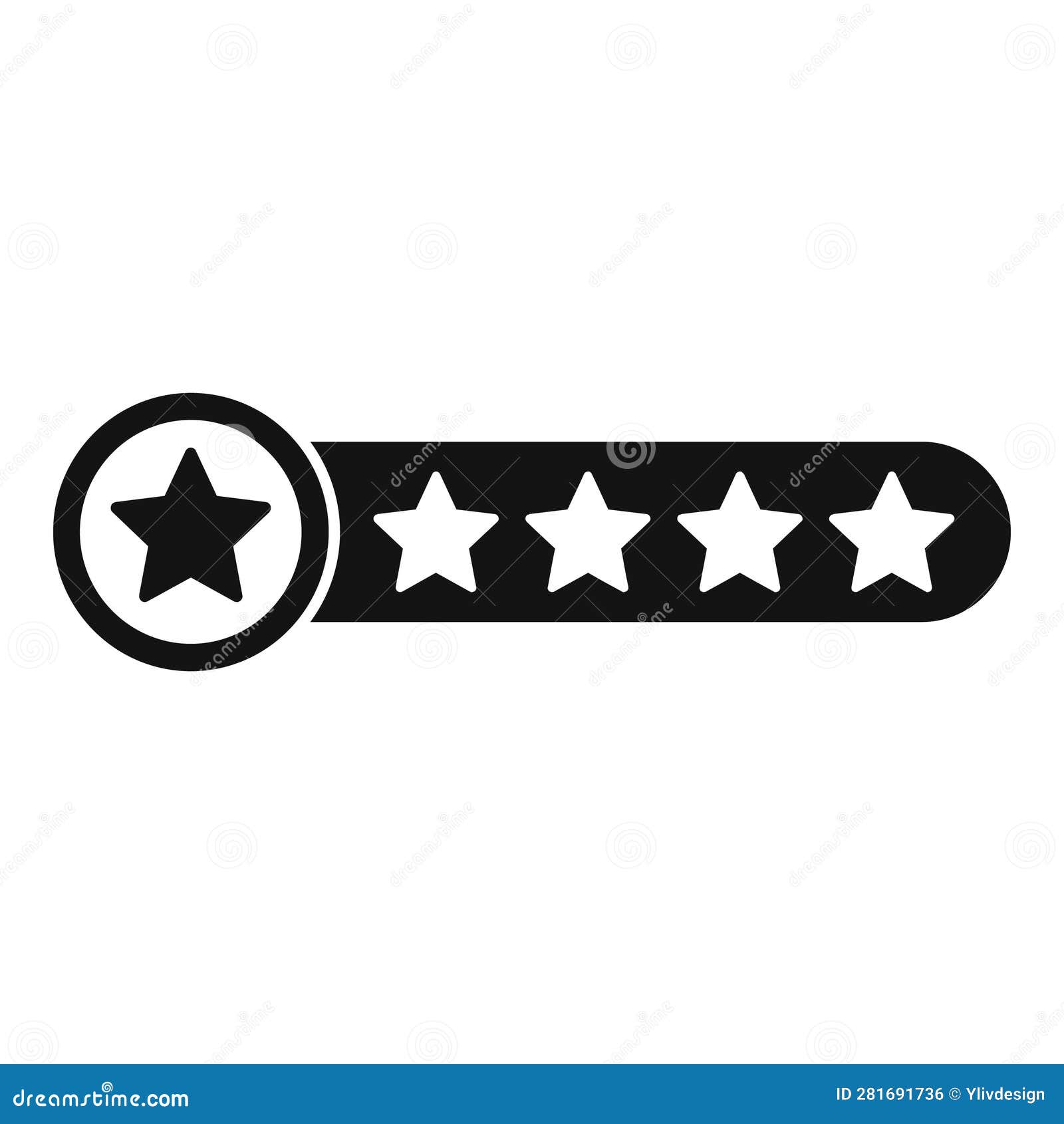 Star Ranking Icon Simple Vector. Medal Award Stock Vector ...