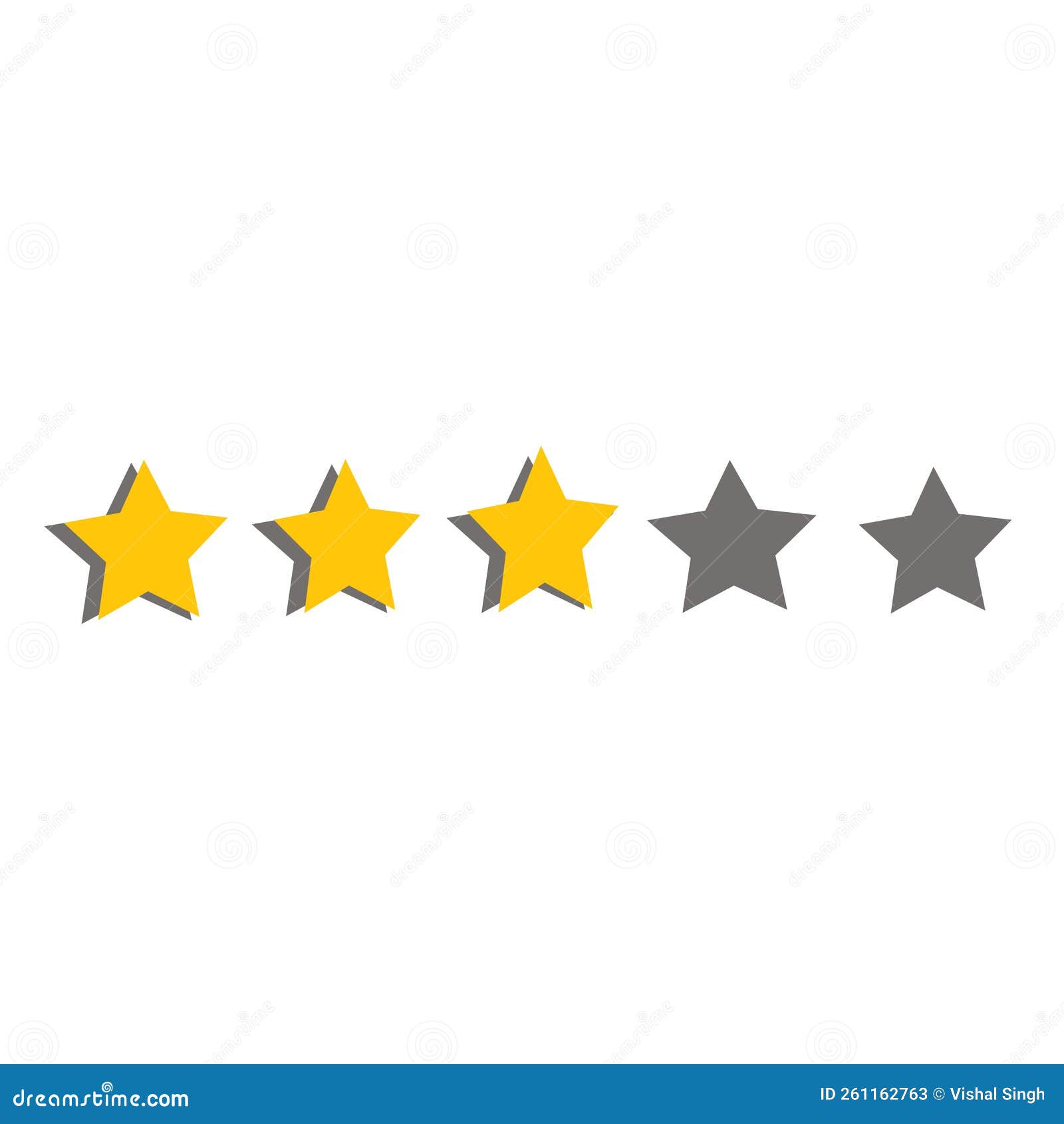 5 Star Rating after 3 Five after Three Stock Illustration ...