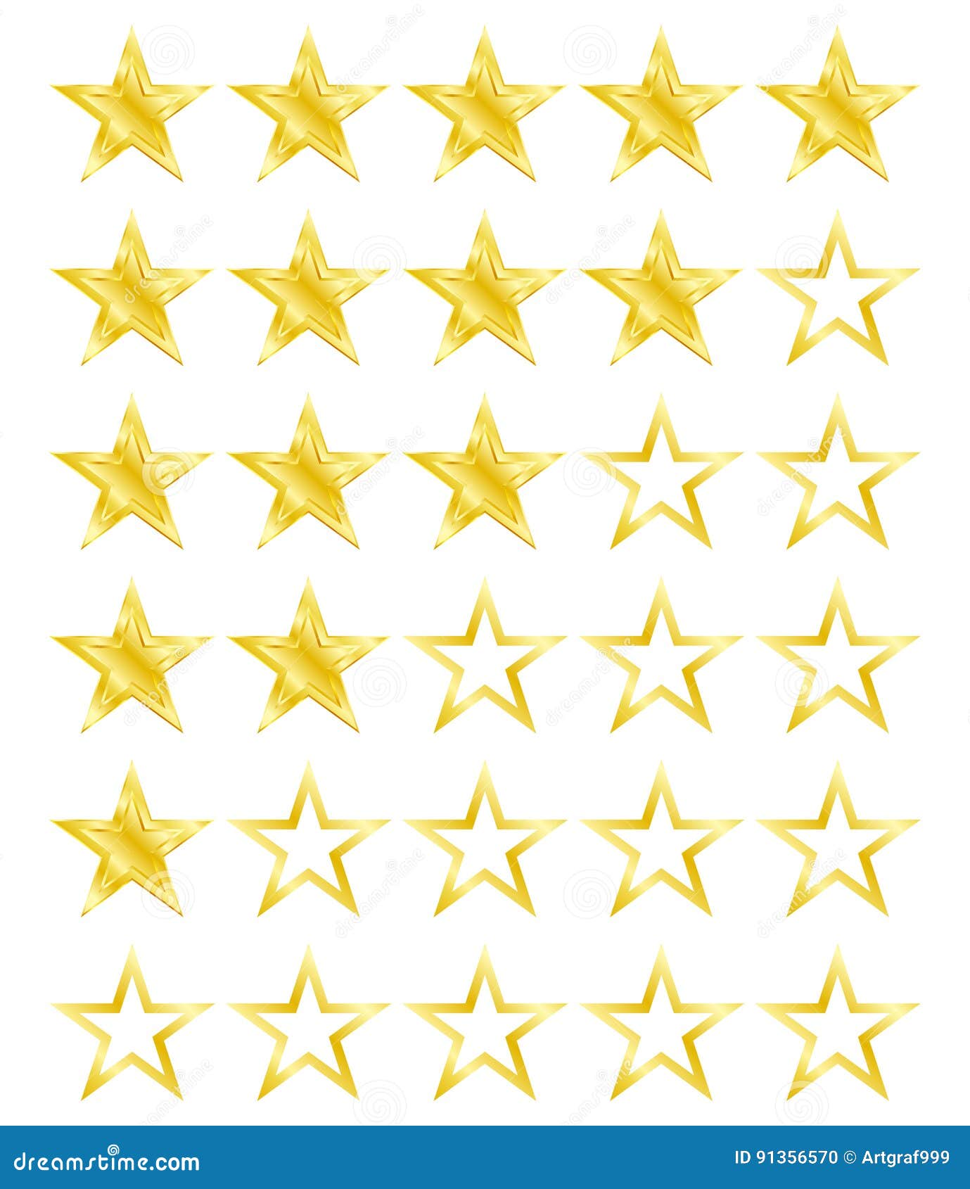 Star Rating for 0 - 5 Stars. Best Rating Stock Vector - Illustration of ...