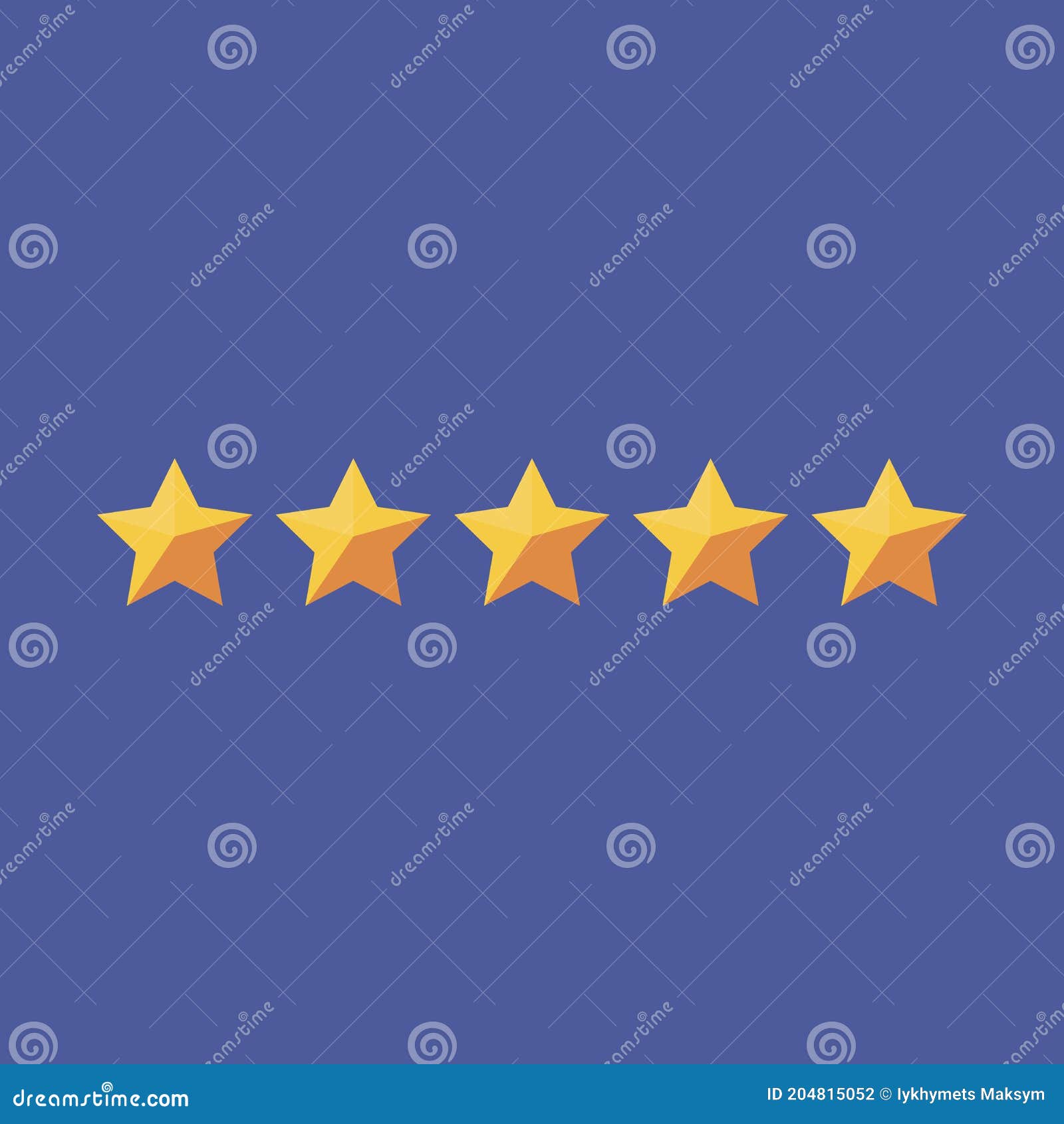 Star Rating System. Vector Illustration of a Rating System Based on ...