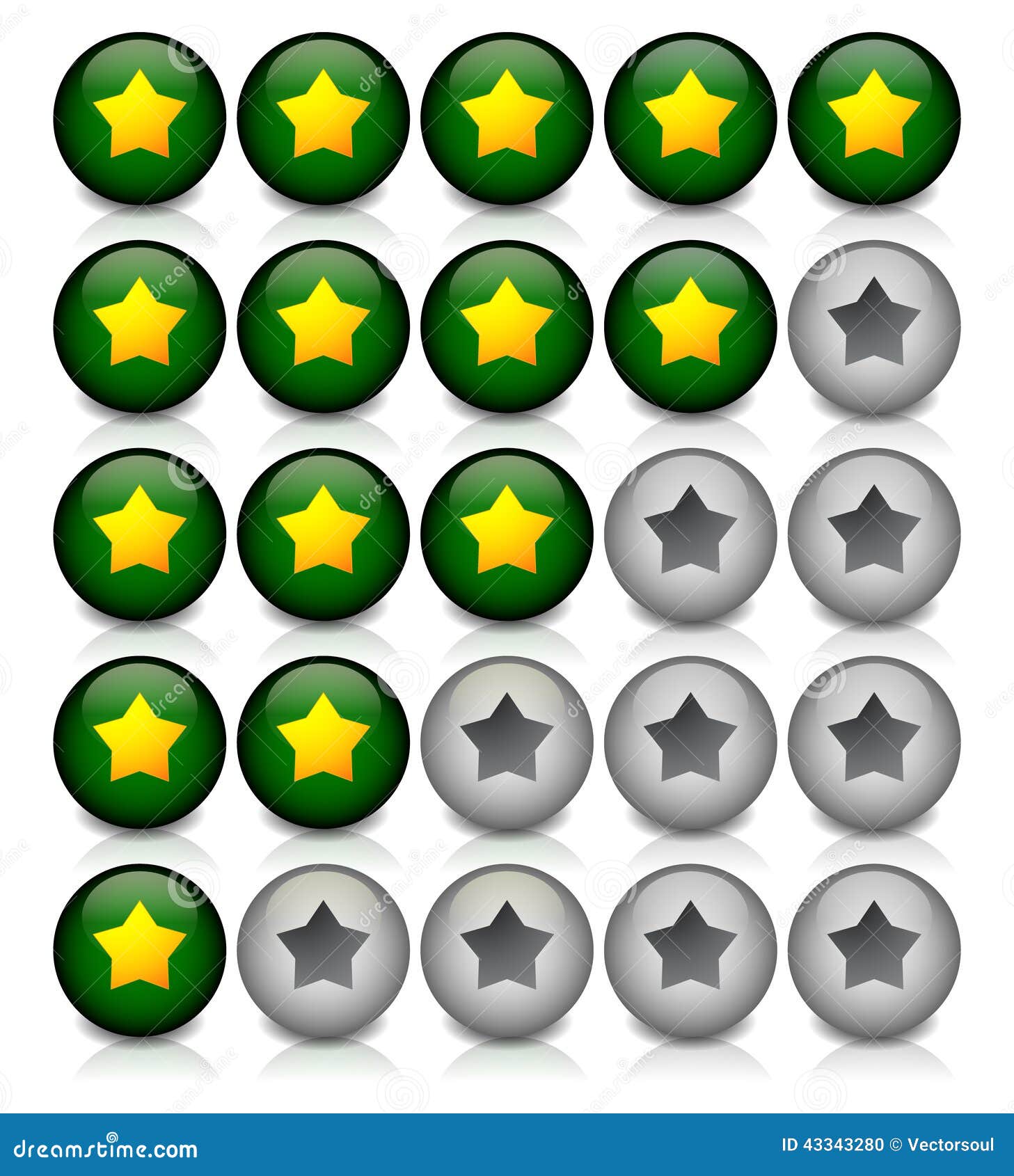 Star rating template stock illustration. Illustration of icon - 43343280