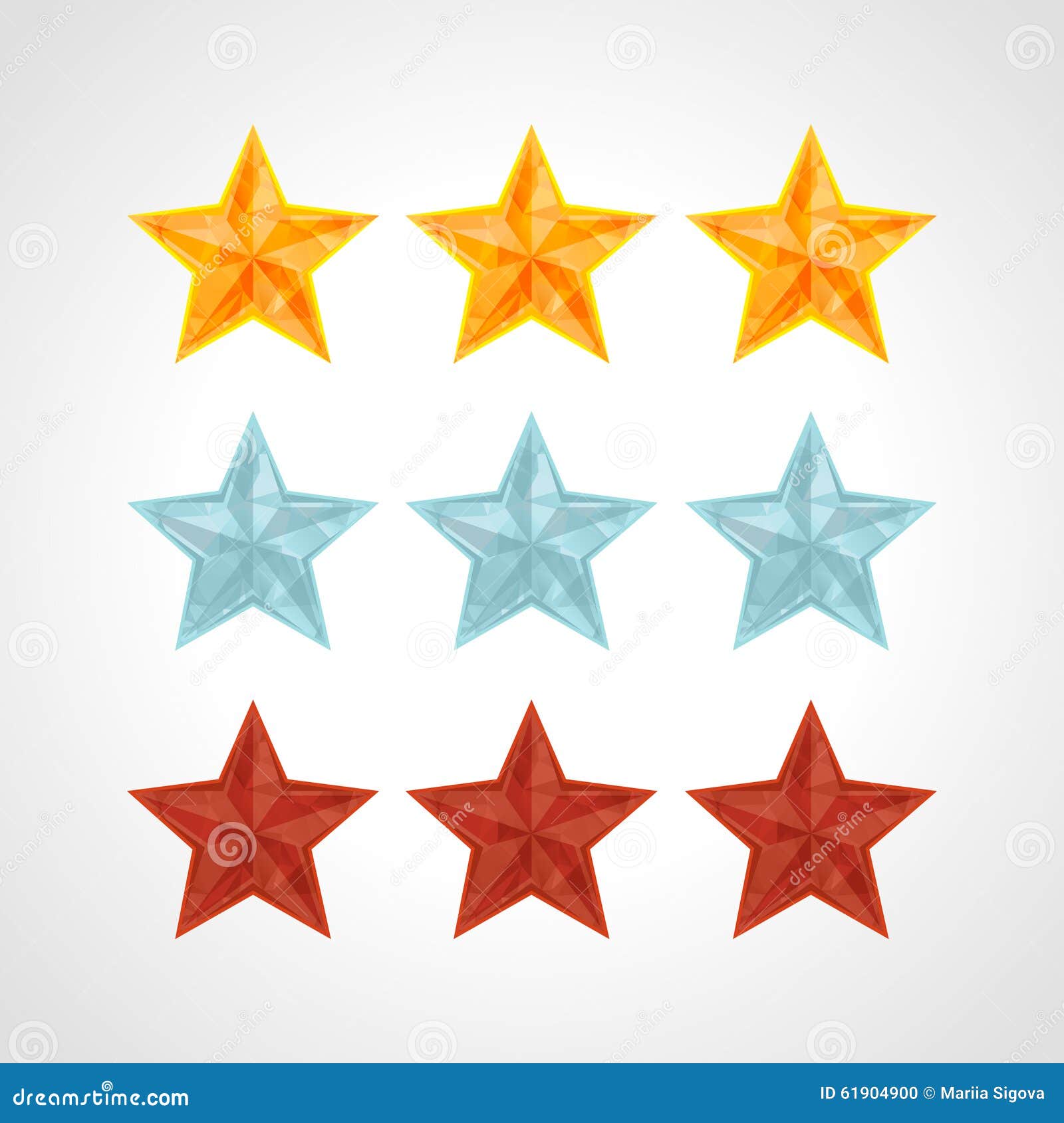 Star Rating Template Vector Stock Vector - Illustration of gold, bronze ...