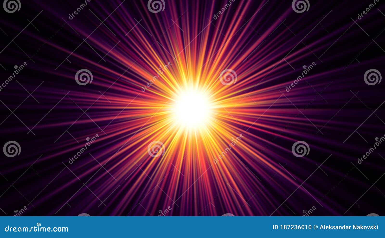 Star ray in space abstract stock illustration. Illustration of ...