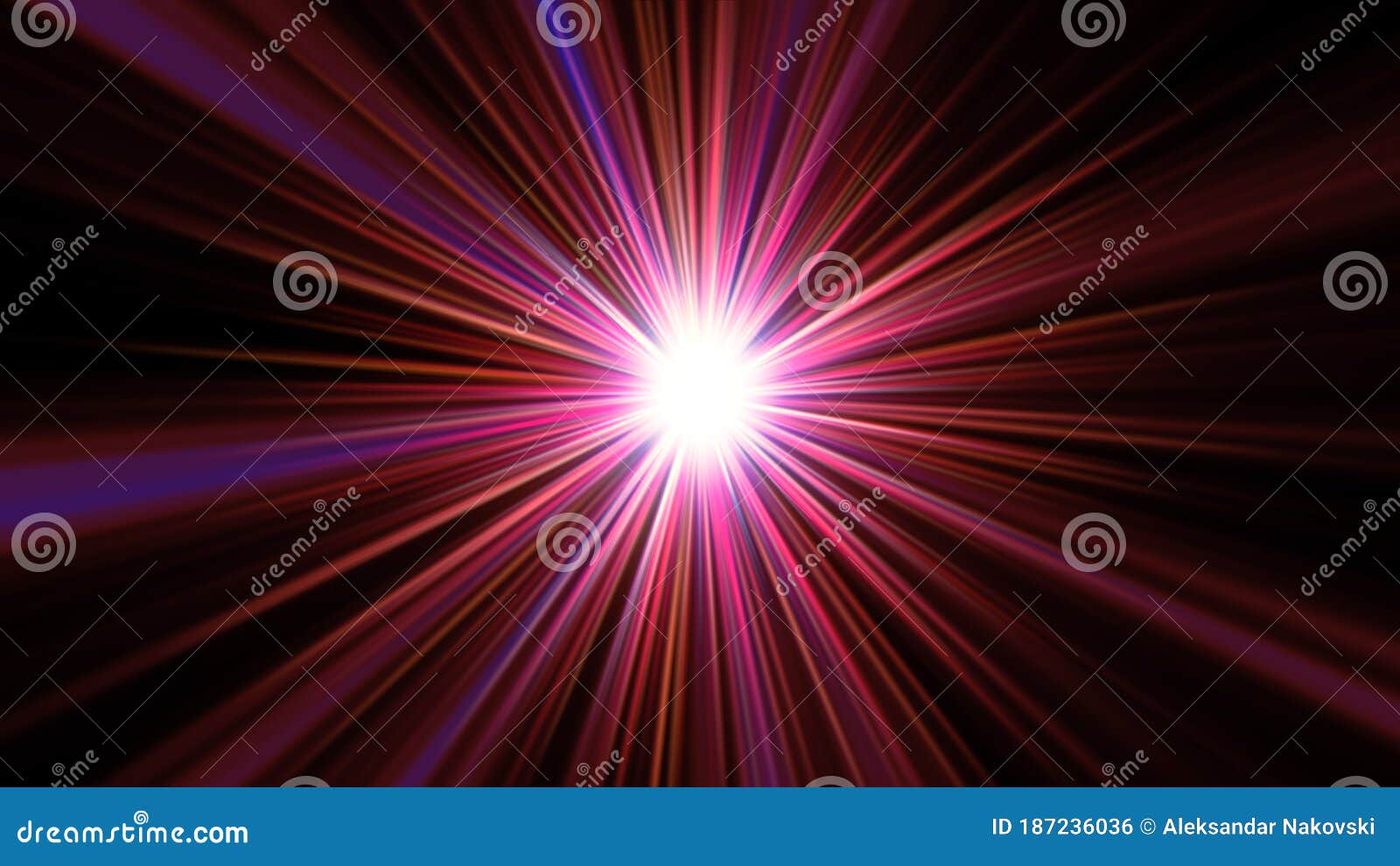 Star ray in space abstract stock illustration. Illustration of light ...