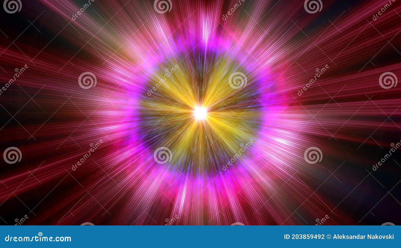Star ray light in space stock illustration. Illustration of rainbow ...