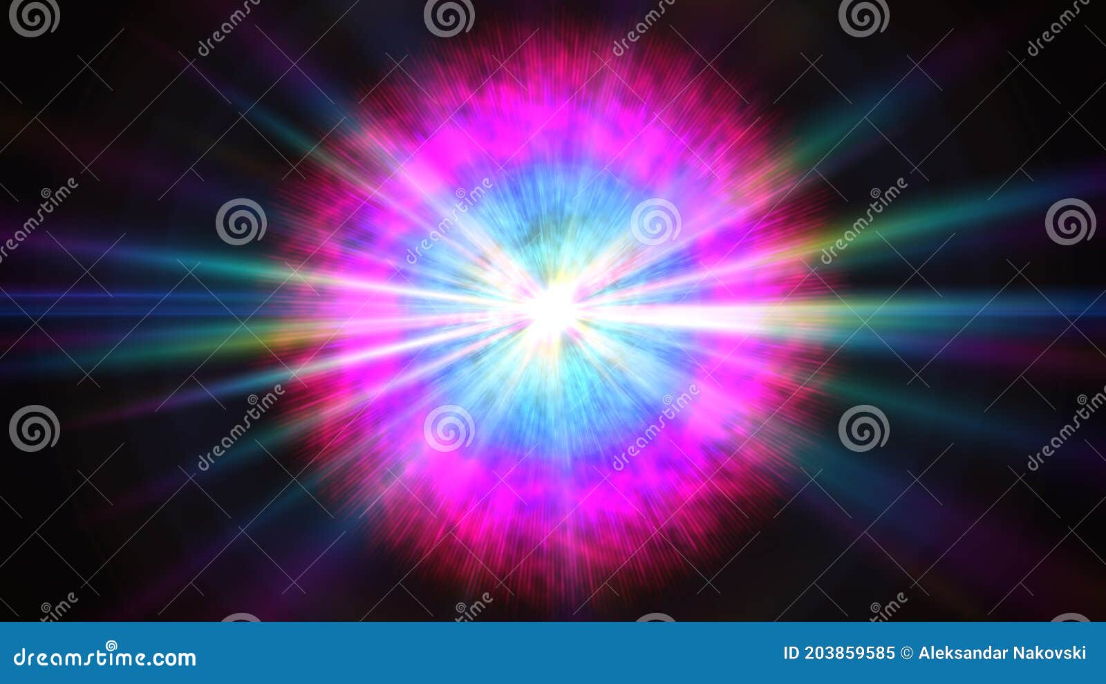 Star ray light in space stock illustration. Illustration of rainbow ...
