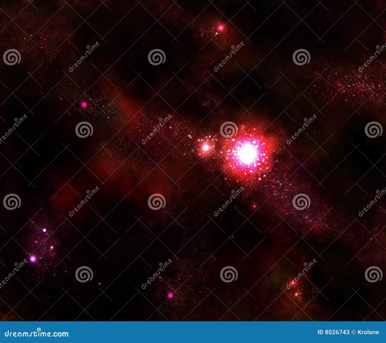Star and red space galaxy stock illustration. Illustration of planet ...