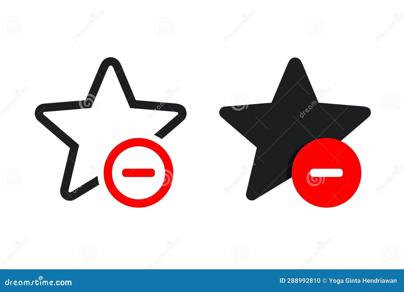 Star Reduce Icon. Illustration Vector Stock Vector - Illustration of ...