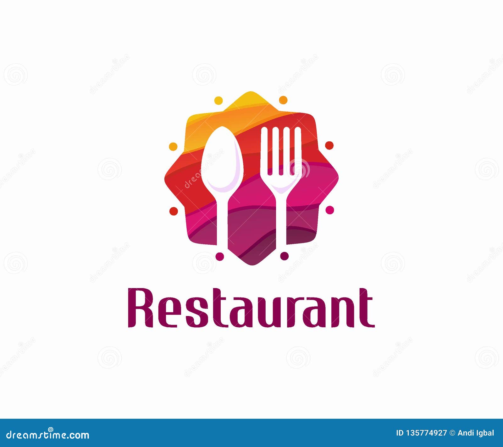Star Restaurant Logo Design Concept, Restaurant Logo Template Stock ...