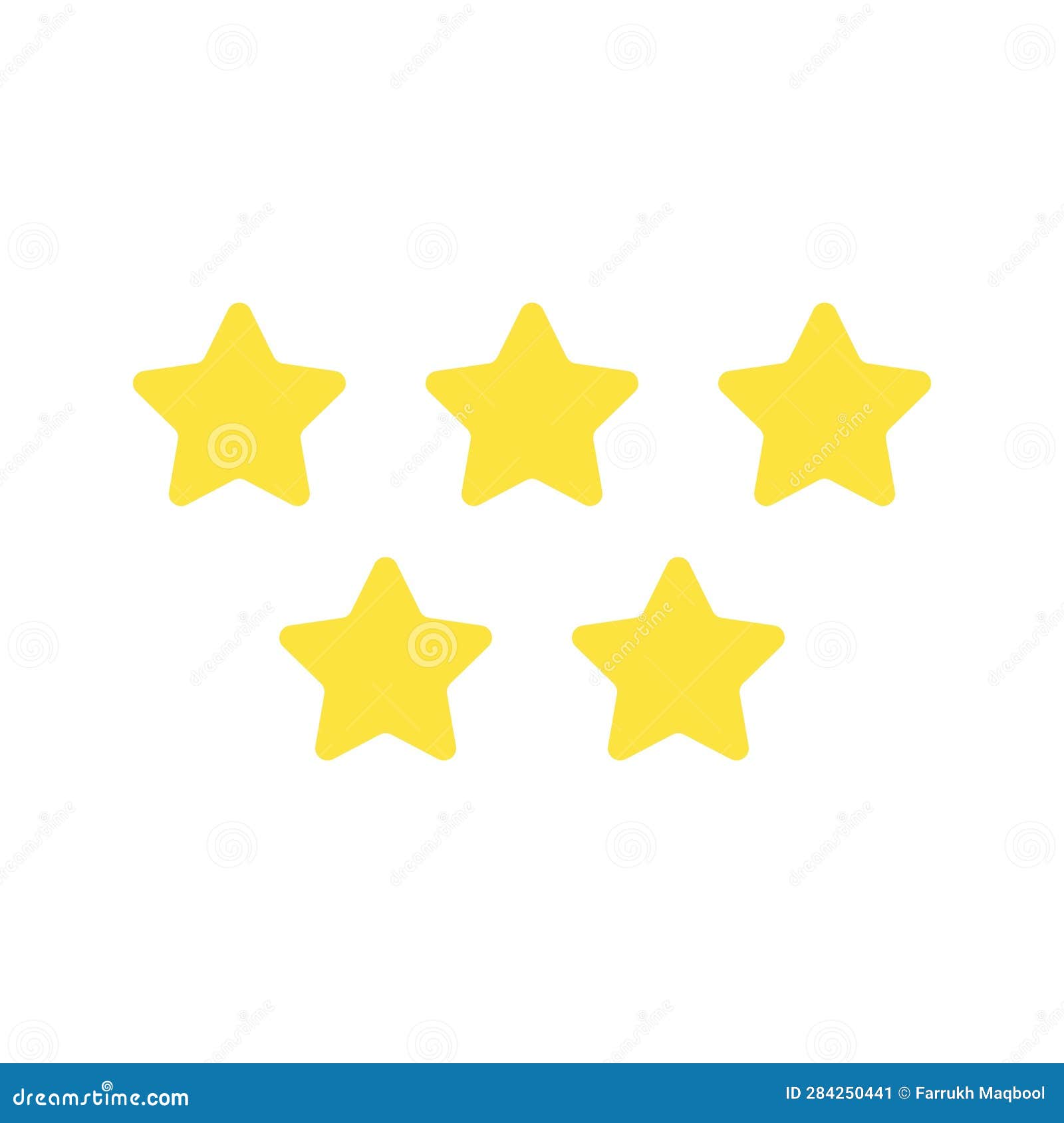 Star Review Icon Image. stock vector. Illustration of award - 284250441