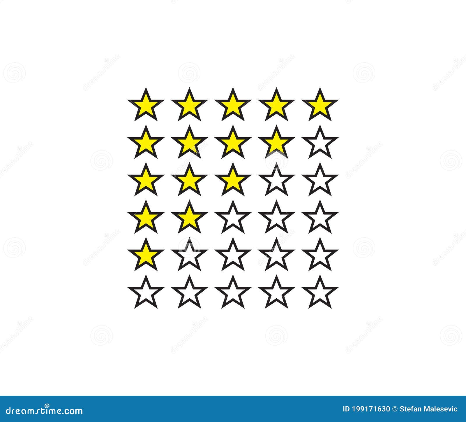 Star review rating stars stock vector. Illustration of ranking - 199171630