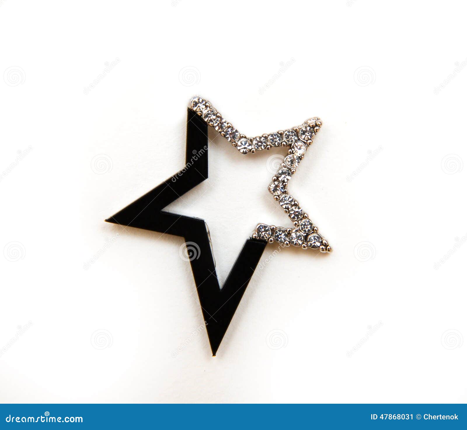 Star with rhinestones stock image. Image of decoration - 47868031