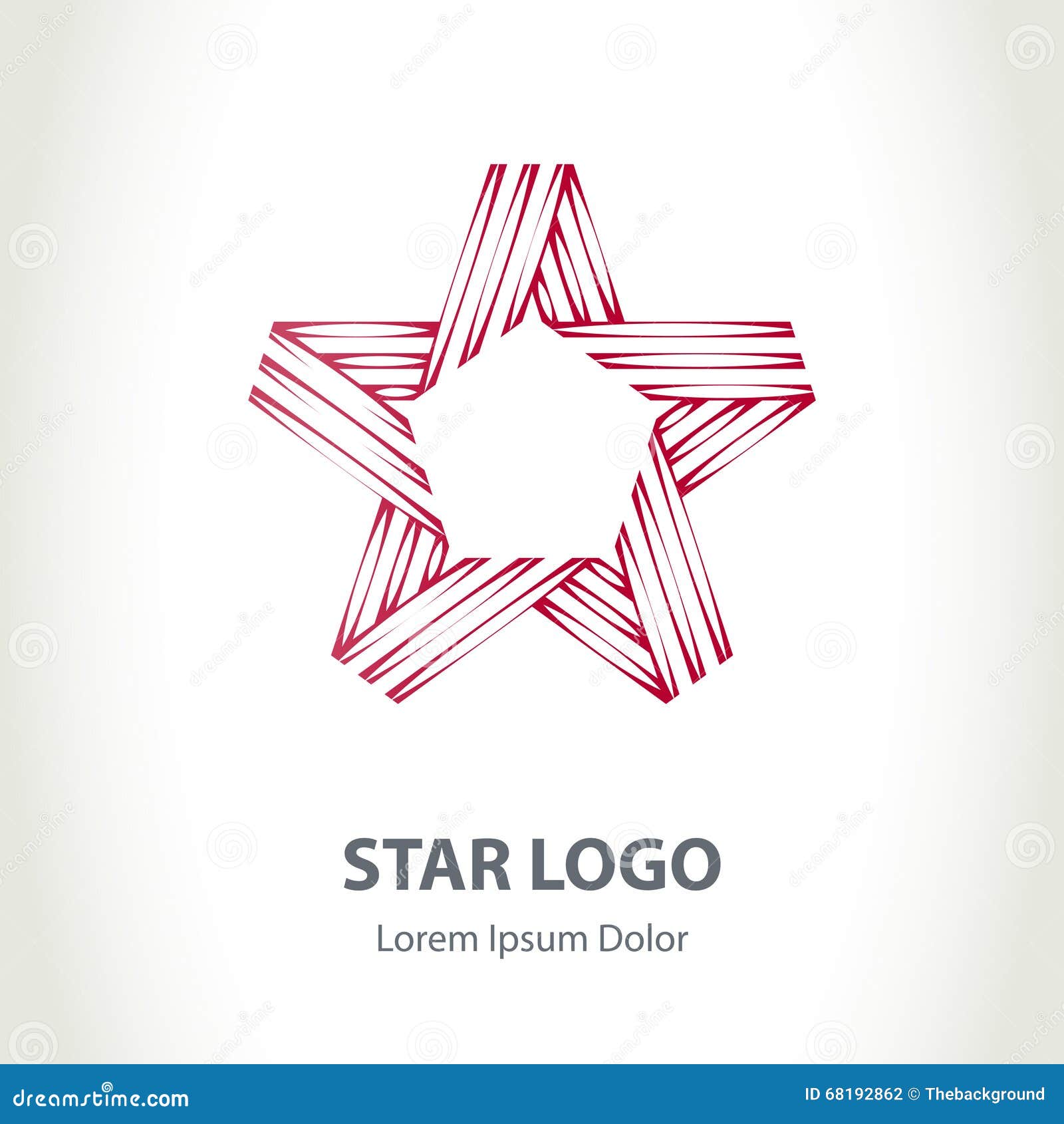 Star Ribbon Logo. Vector Corporate Logotype Template. Stock Vector ...