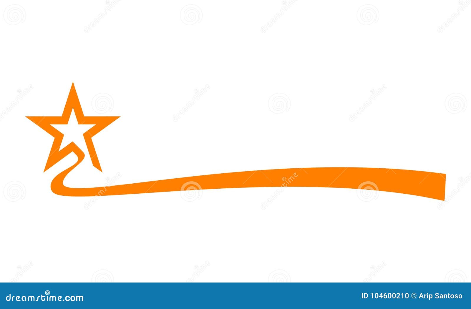 Star Ribbon Template stock vector. Illustration of prize - 104600210