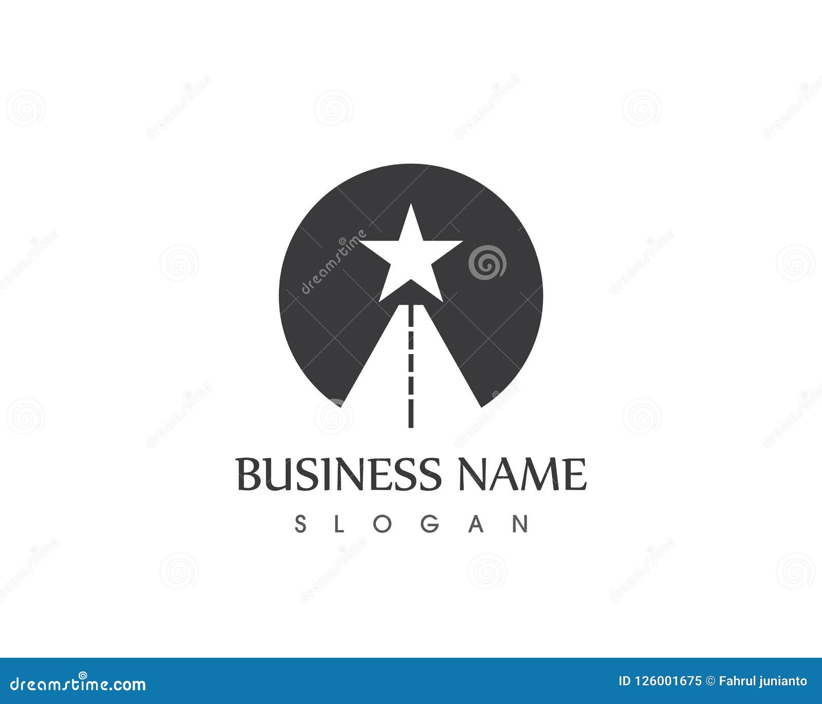 Star road way logo vector stock vector. Illustration of pictogram ...