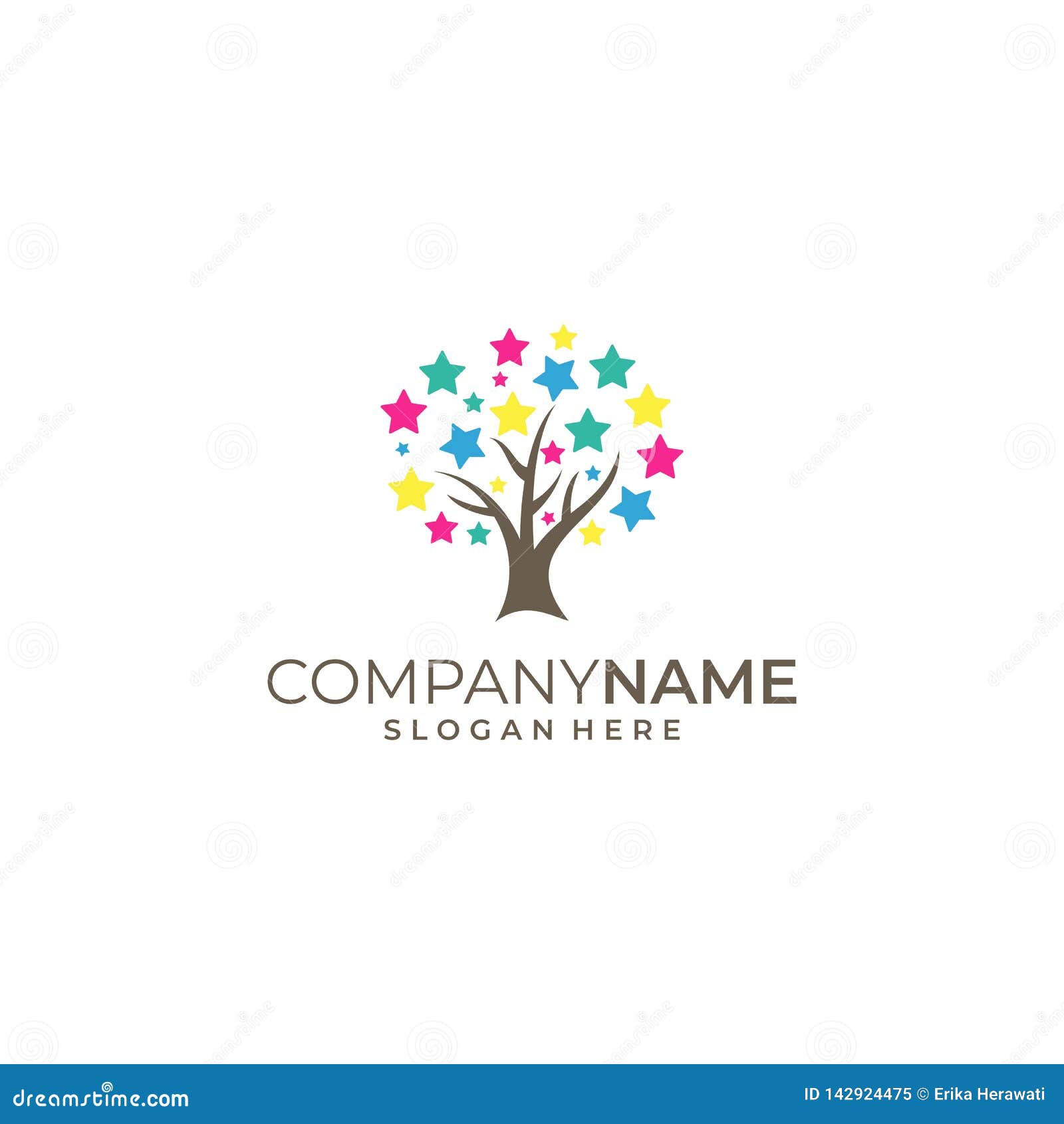 Star Root Illustration Design Vector Template Stock Vector ...