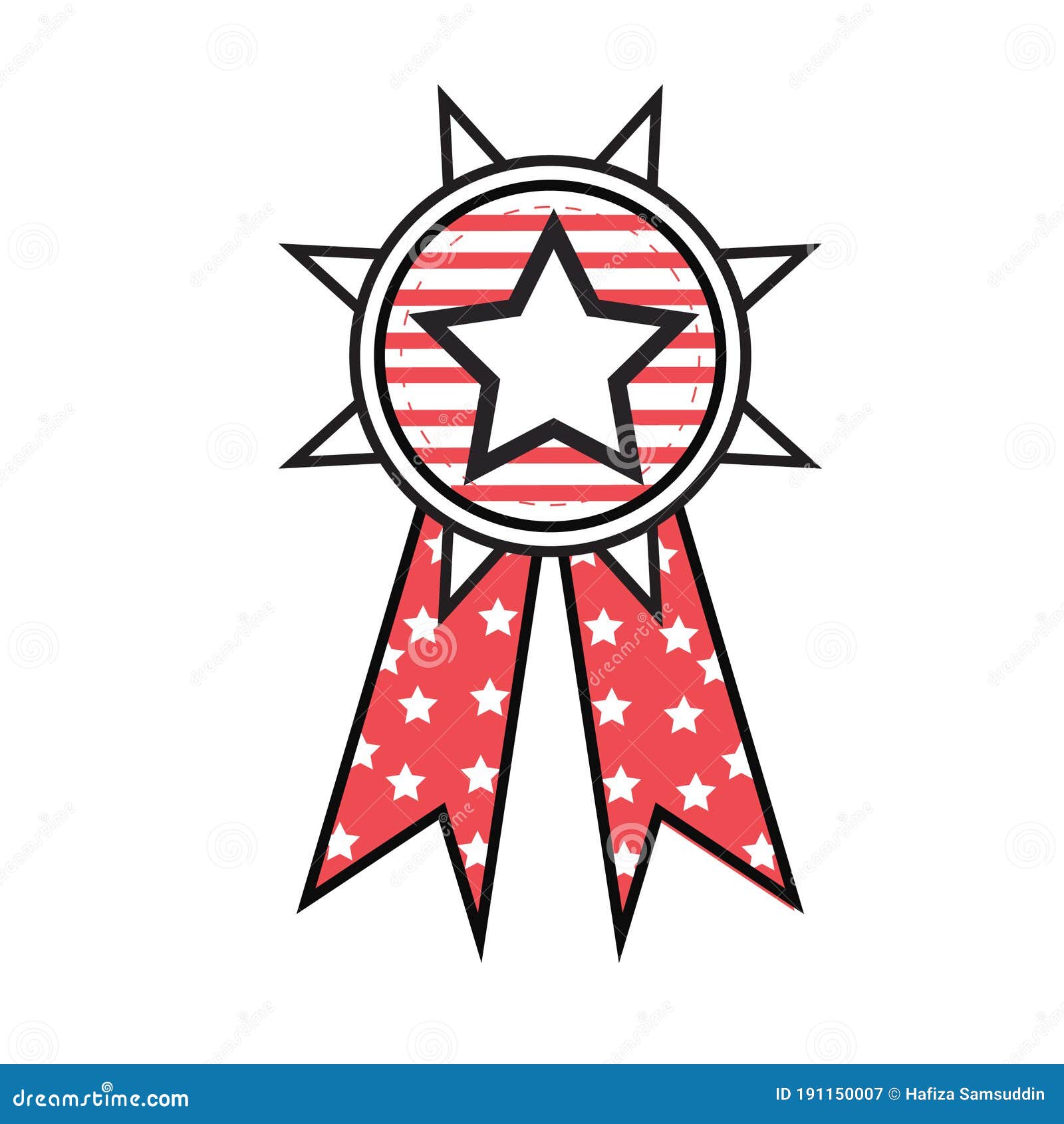 Star Rosette. Vector Illustration Decorative Design Stock Vector ...