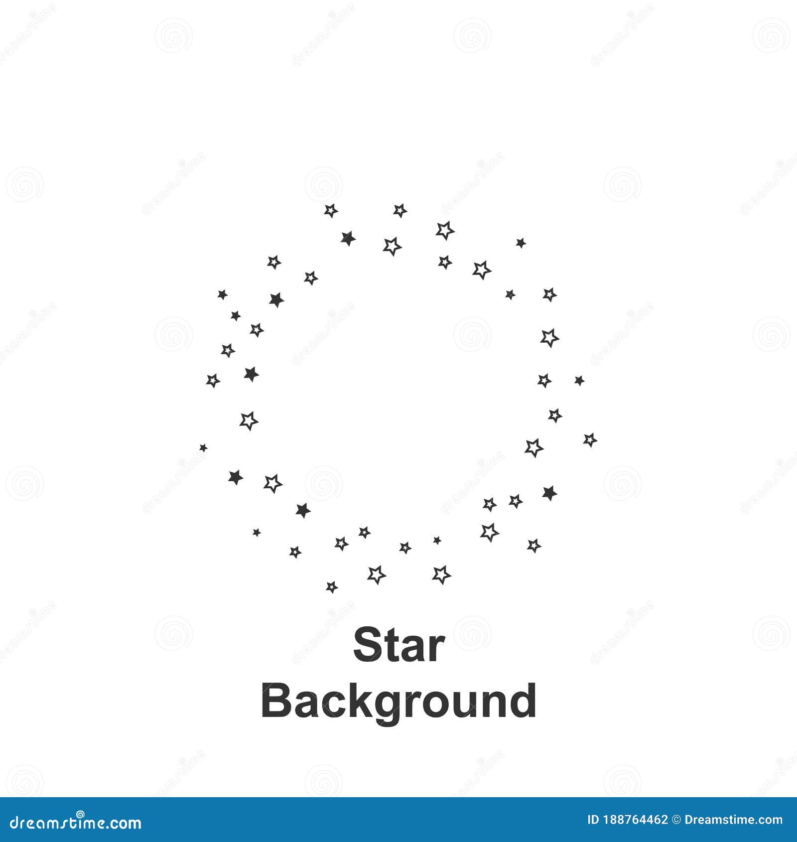 Star Round Background, Hand Draw Stock Illustration - Illustration of ...