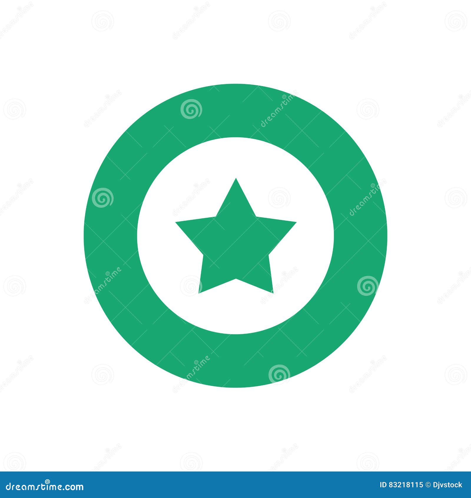 Star in round symbol stock illustration. Illustration of pattern - 83218115