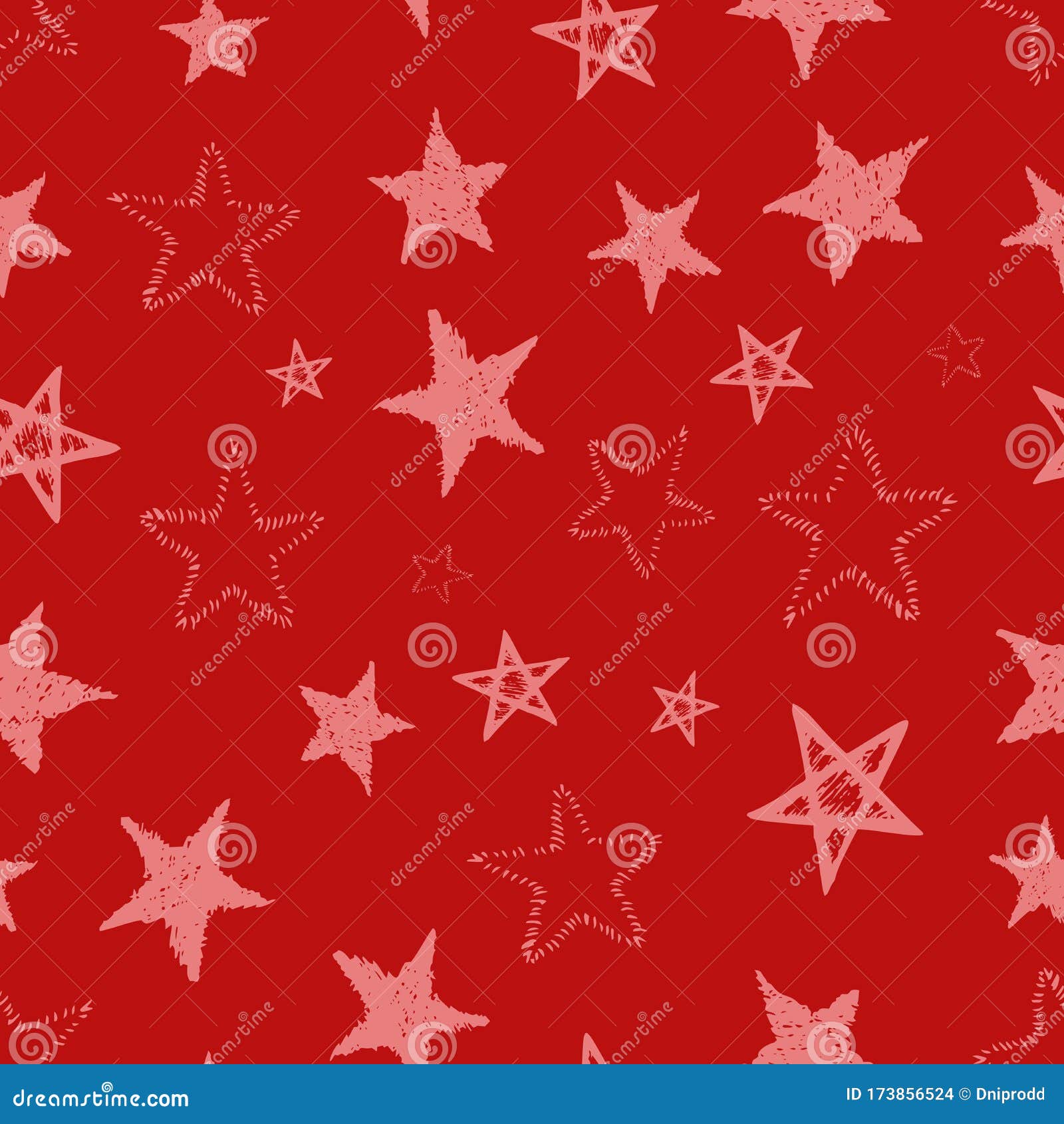 Seamless Doodle Hand Drawn Stars Stock Vector - Illustration of ...