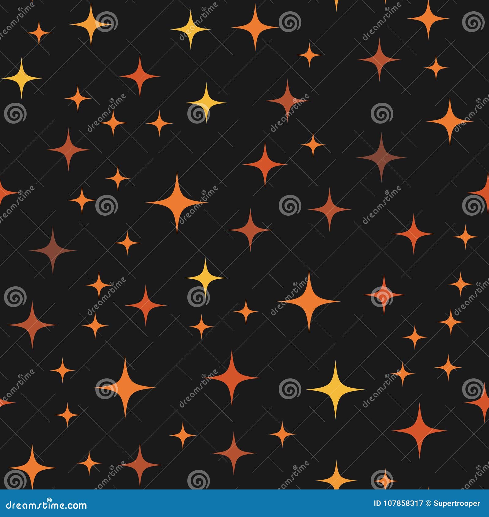 Star Seamless Pattern stock vector. Illustration of glitter - 107858317