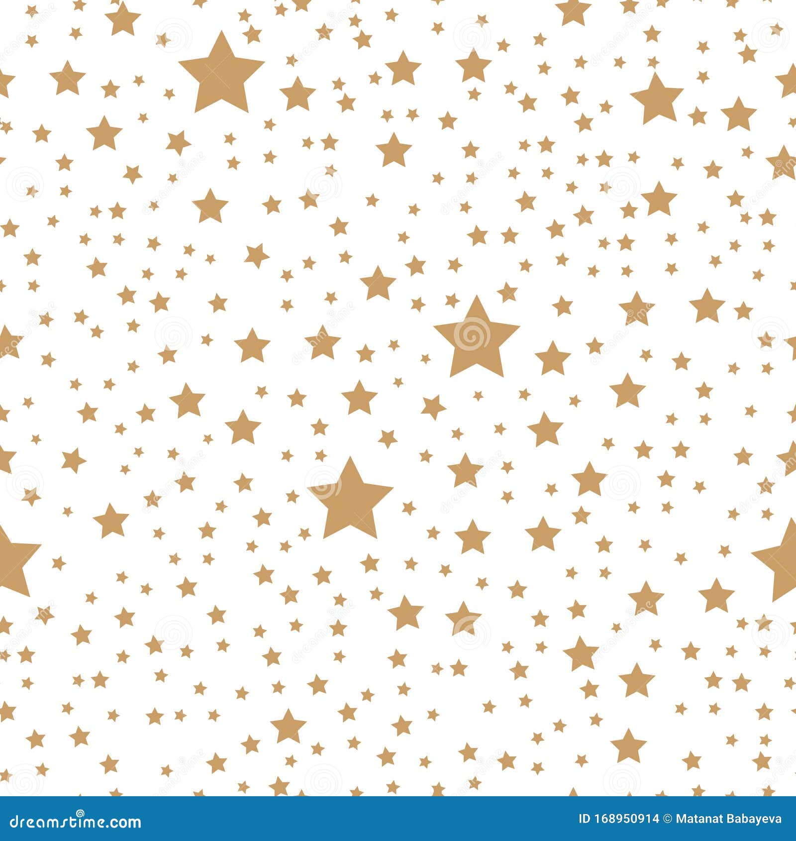 Star Seamless Pattern. Chaotic Elements. Abstract Geometric Shape ...