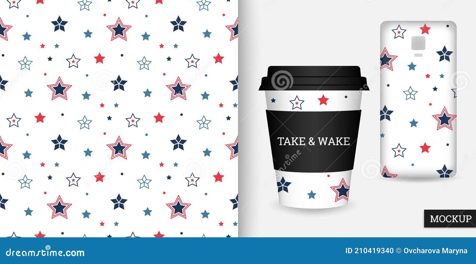 Star Seamless Pattern. Geometric Pattern. Abstract Background with ...