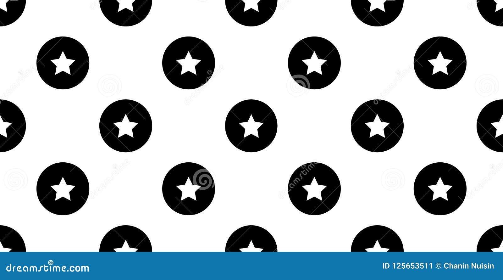 Star Seamless Pattern Vector Polka Dot Isolated Background Wallpaper ...
