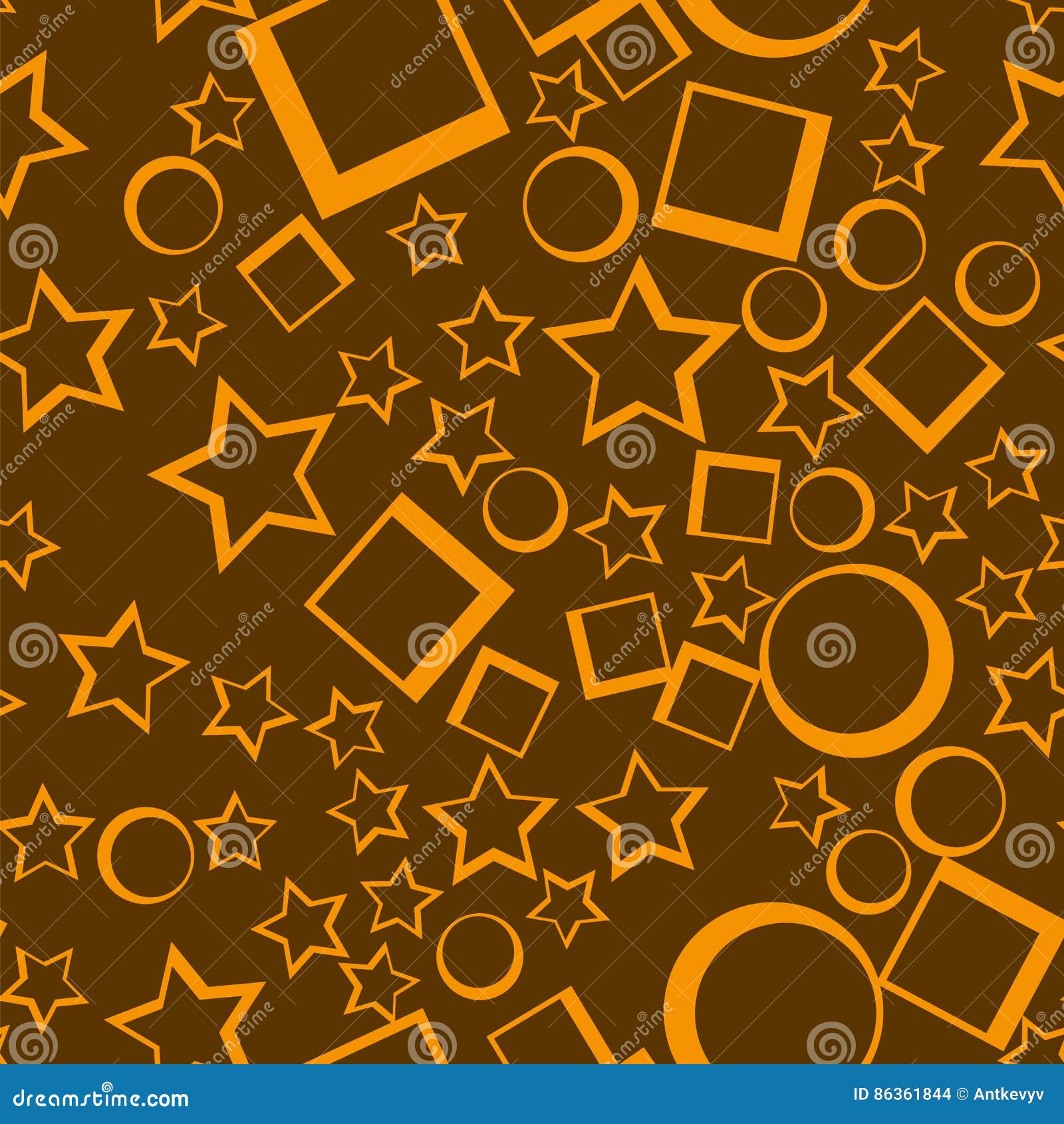 Star Seamless Pattern. Yellow Stars on Dark Background Abstract ...